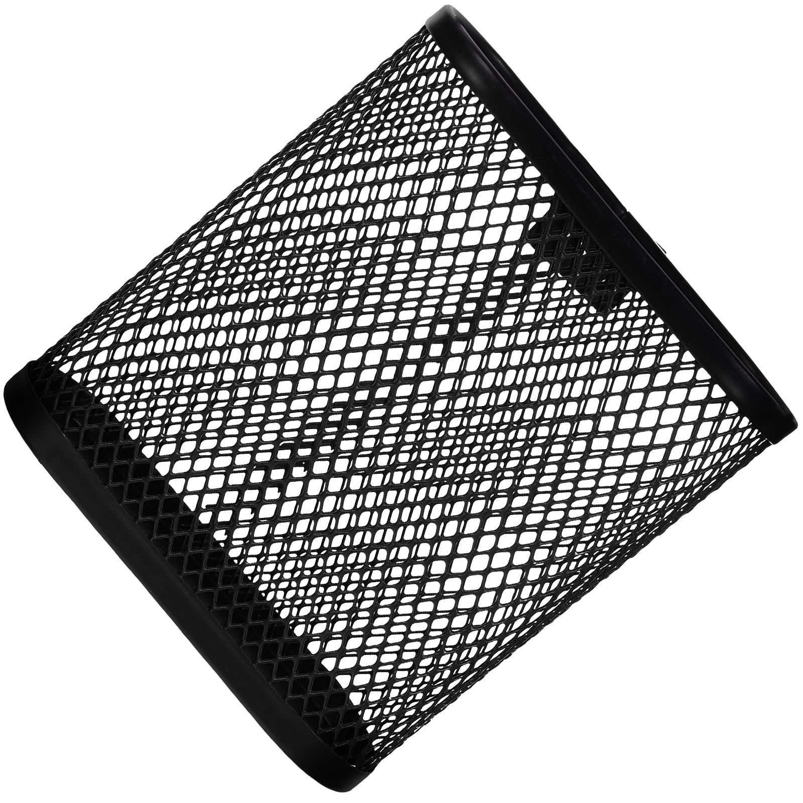 Storage Pen Holder Desk Bucket Organizer Pencils Metal Penholder Makeup ...