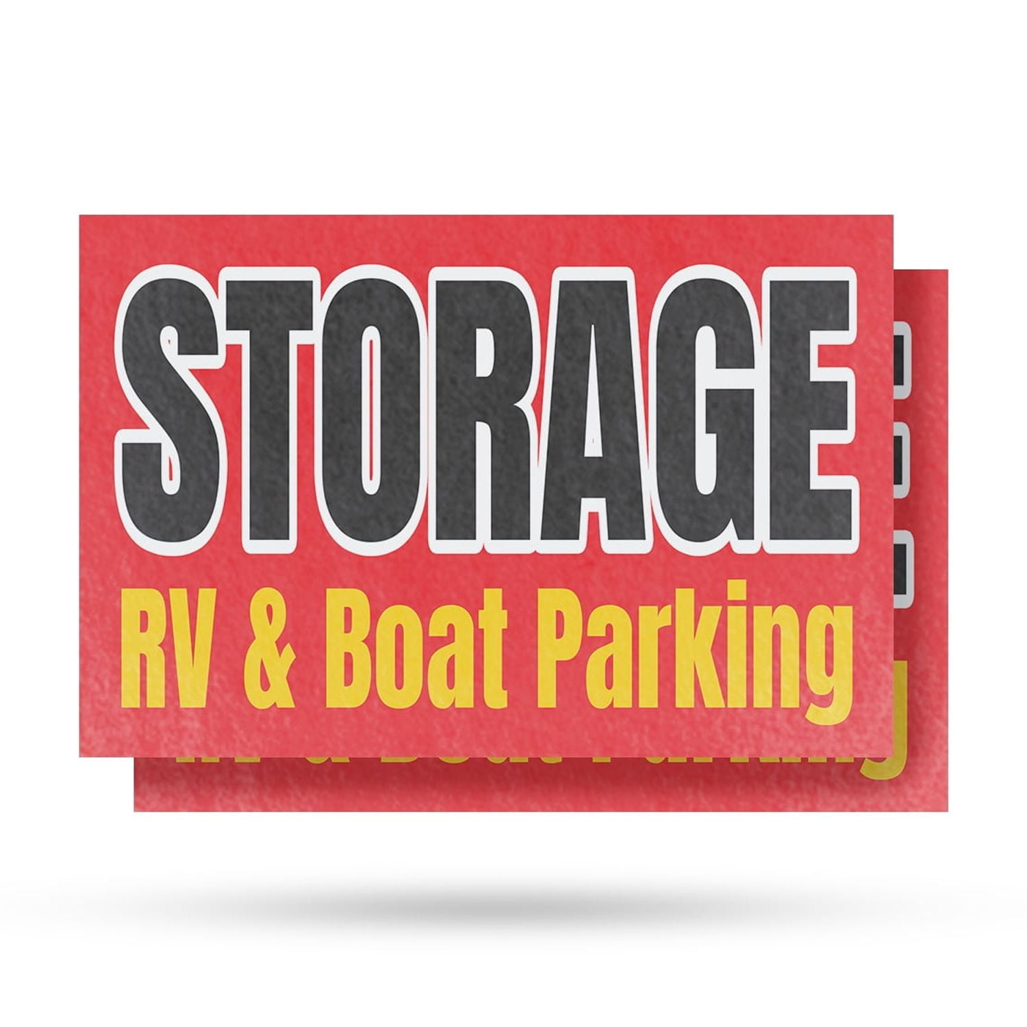 Storage RV & Boat Parking Vinyl Decal 2 Pack of 12 Inch x 16 Inch ...