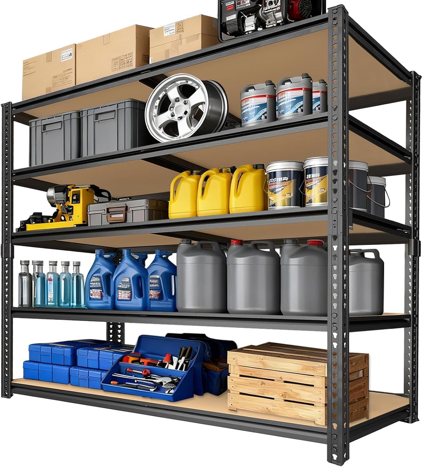 Storage Rack,2400 LBS Garage Shelving Units,20" Dx40 Wx72 H Storage ...