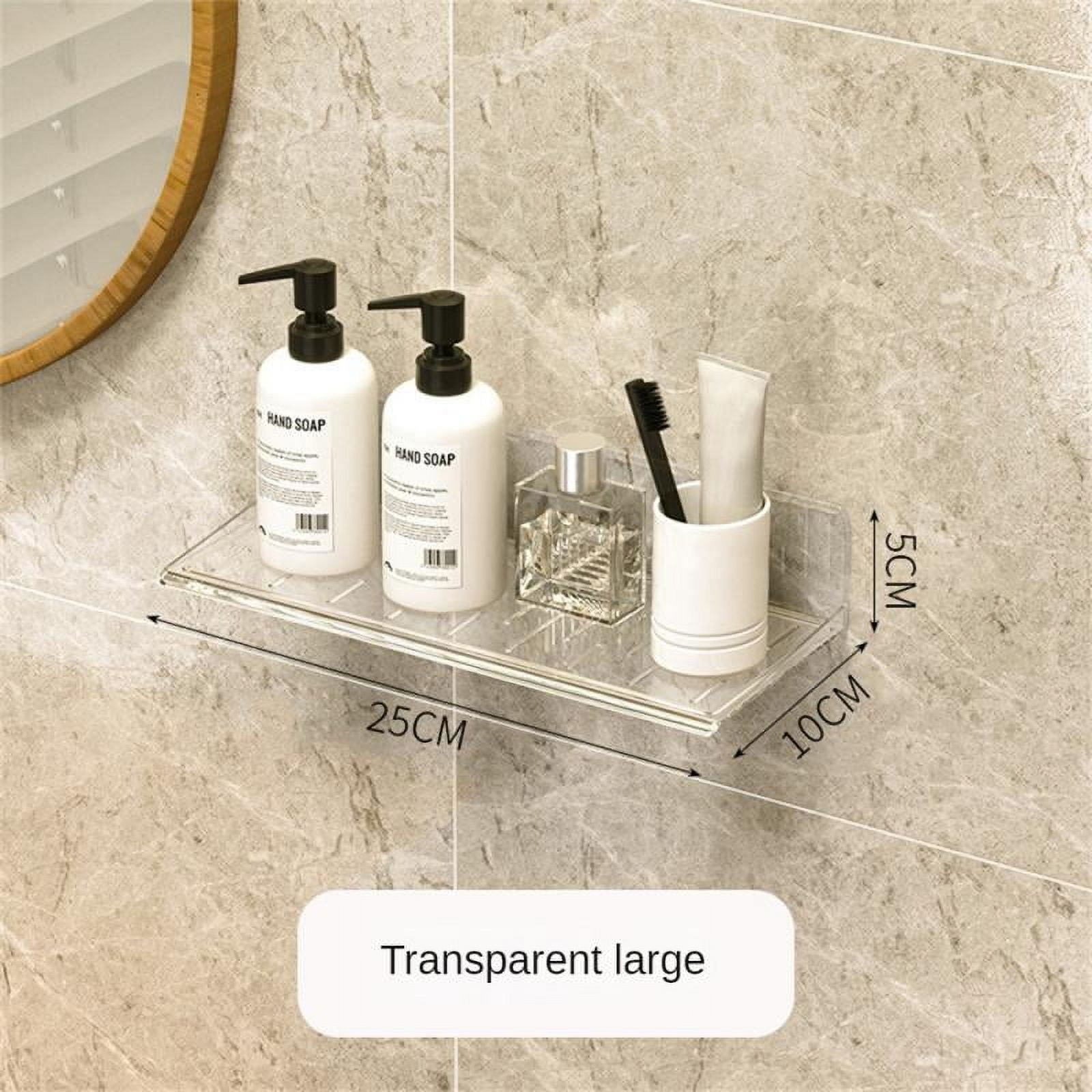 Storage Rack Acrylic Shelf Clear Wall Mounted Thick Transparent ...