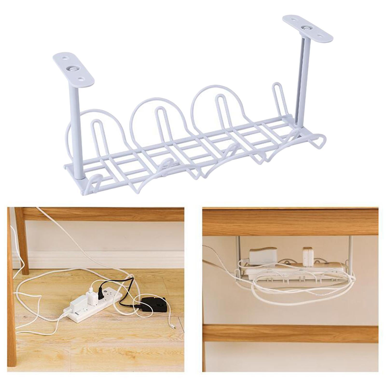 Storage Rack Cable Management Tray Wire Cord Holder Shelf, Self ...