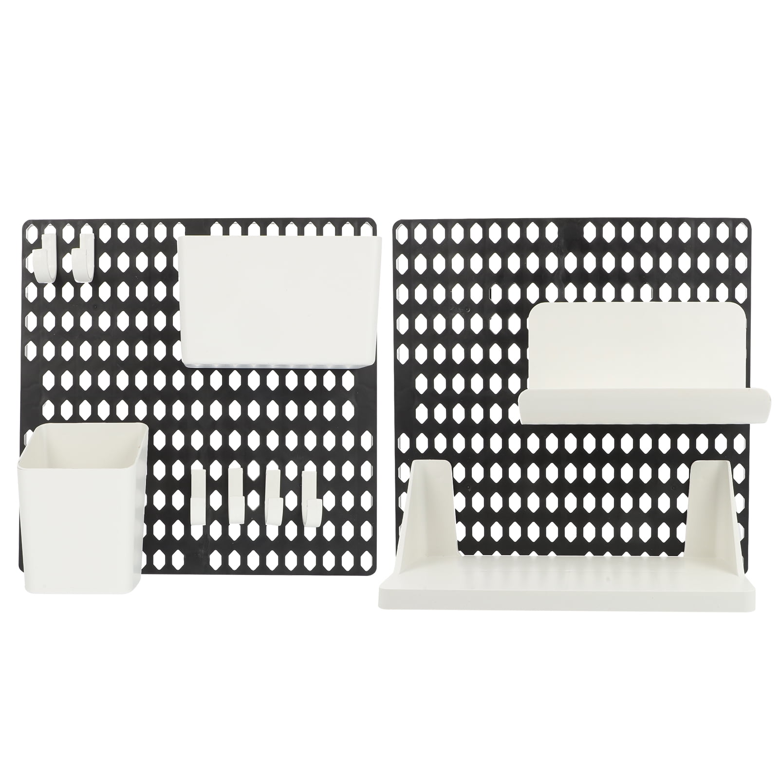 Storage Rack Desk Organizer Pegboard Combinations Kit Bracket Plastic ...