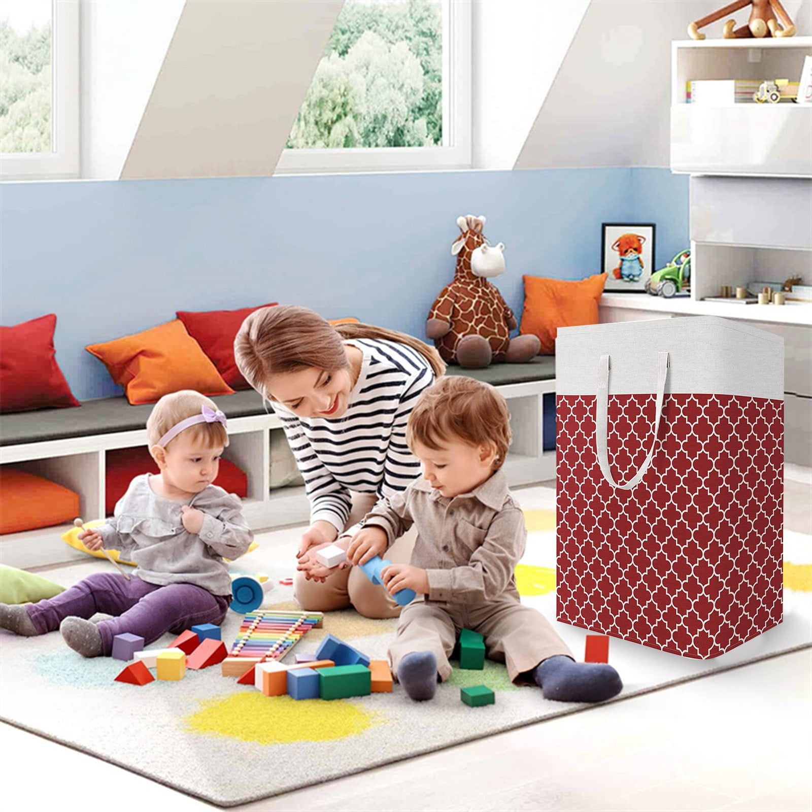 Storage Rack Home Hacks Square Freestanding Laundry Hamper Collapsible ...