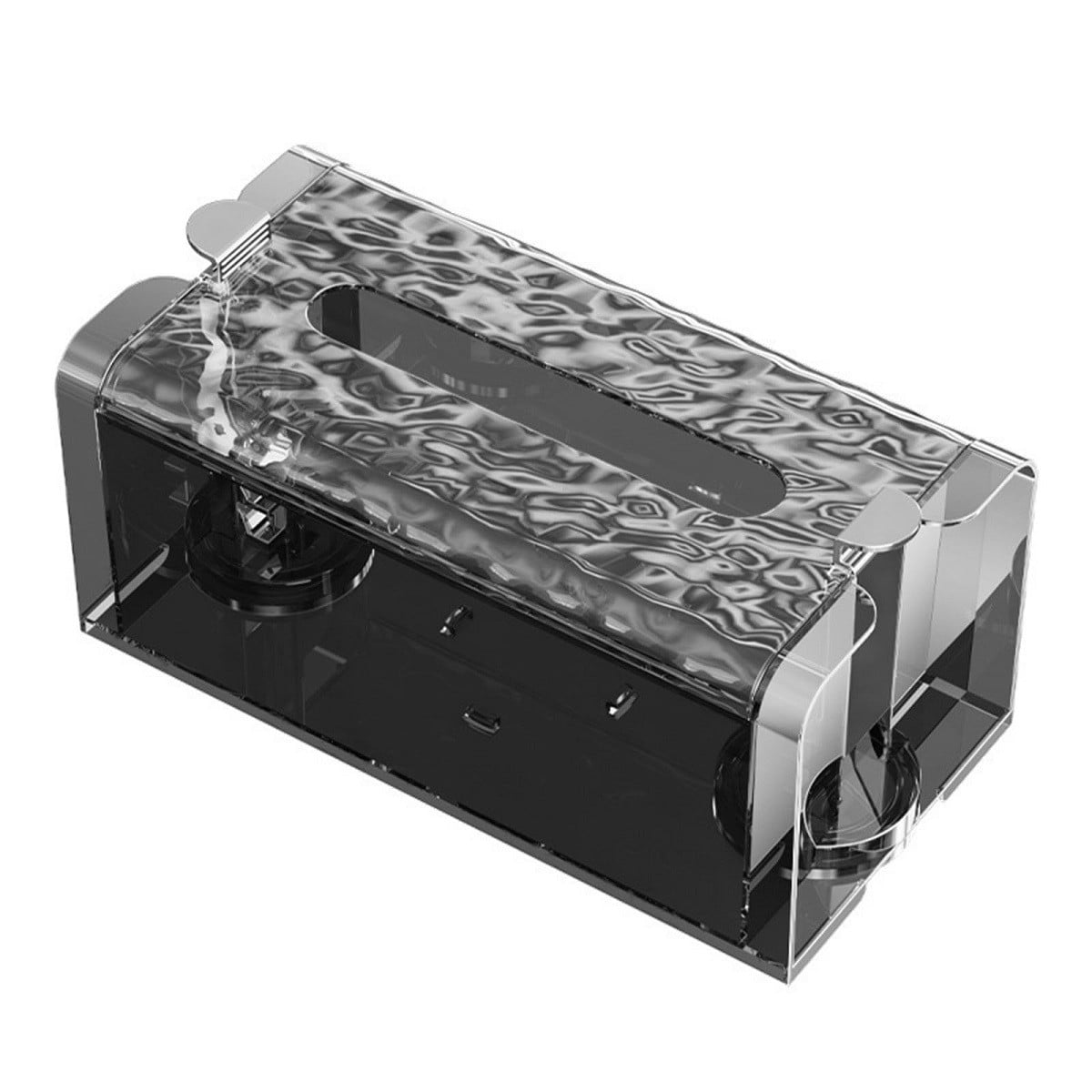 Storage Rack, Ongmies Tissue Box Suction Cup Wall Mounted Corrugated ...