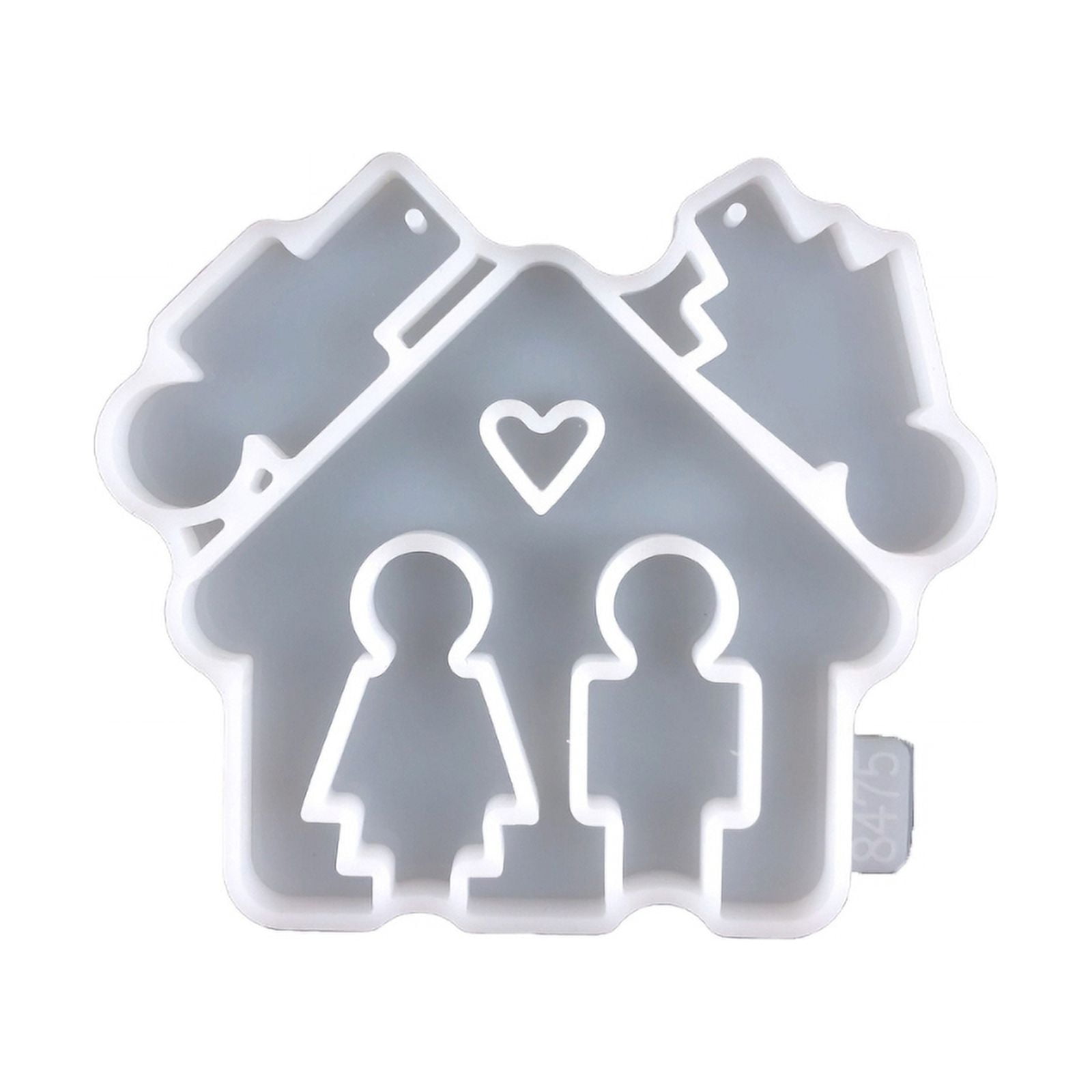 Storage Rack Silicone Mold House Love-Shape Resin Mold Door Hook ...