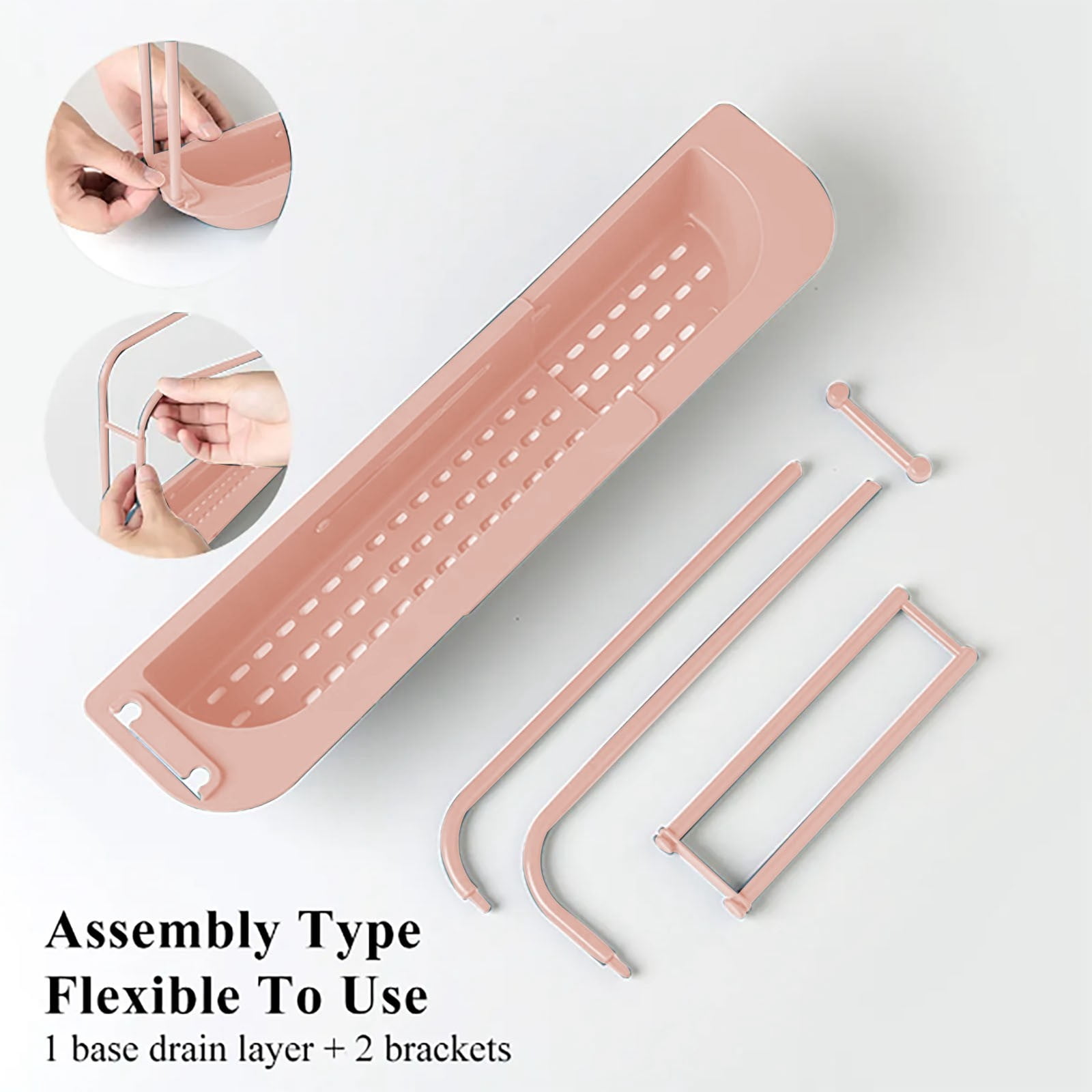 Storage Rack Telescopic Drain Rack Filter Vegetable Drain Dishwashing ...