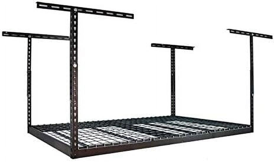 Storage Racks 4x6 (2-Pack) Ceiling Mounted Shelving, Adjustable Hanging ...