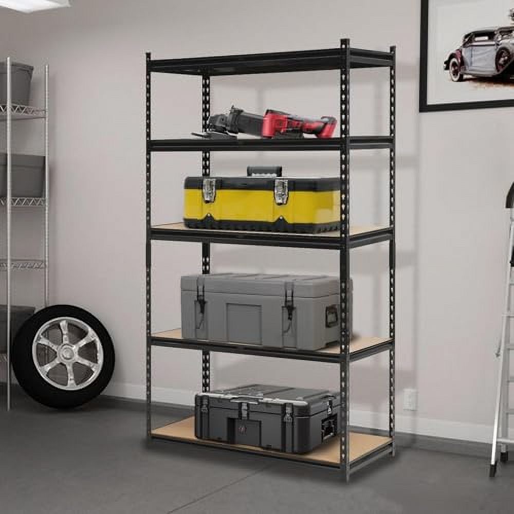 Storage Racks 5 Tier Adjustable Metal Shelves Heavy Duty Storage Rack ...