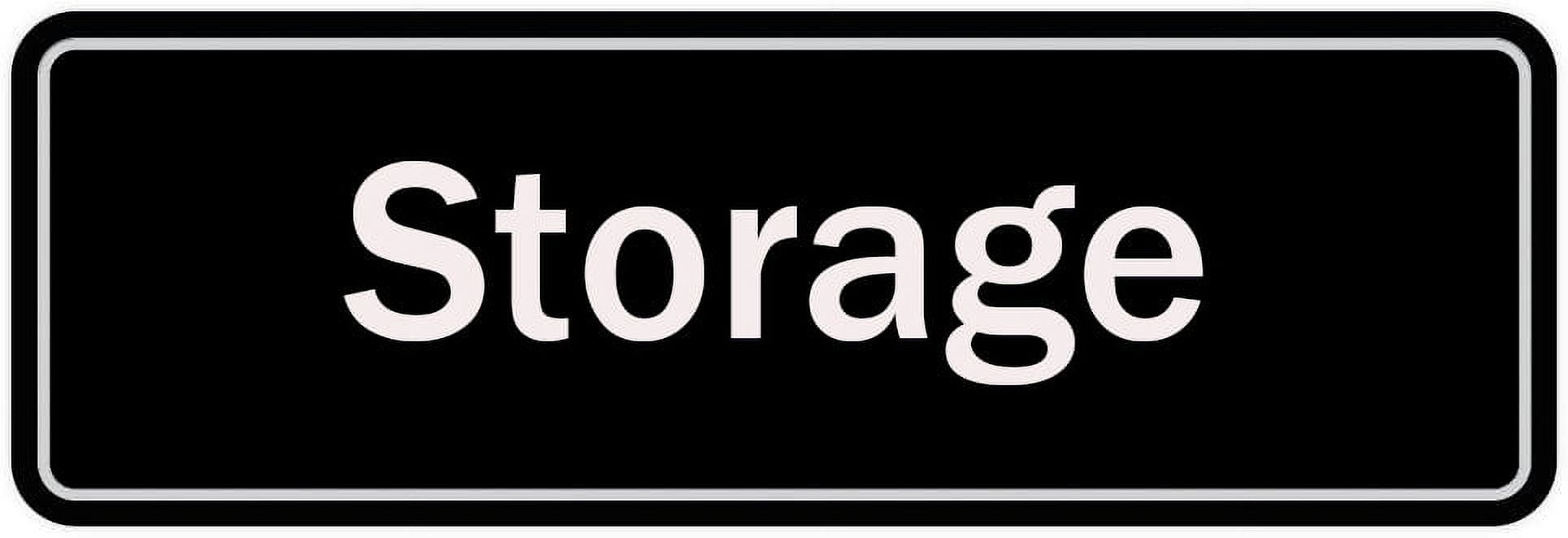 Storage Room Sign For House (With Strong Adhesive Tape), 3" X 9 ...