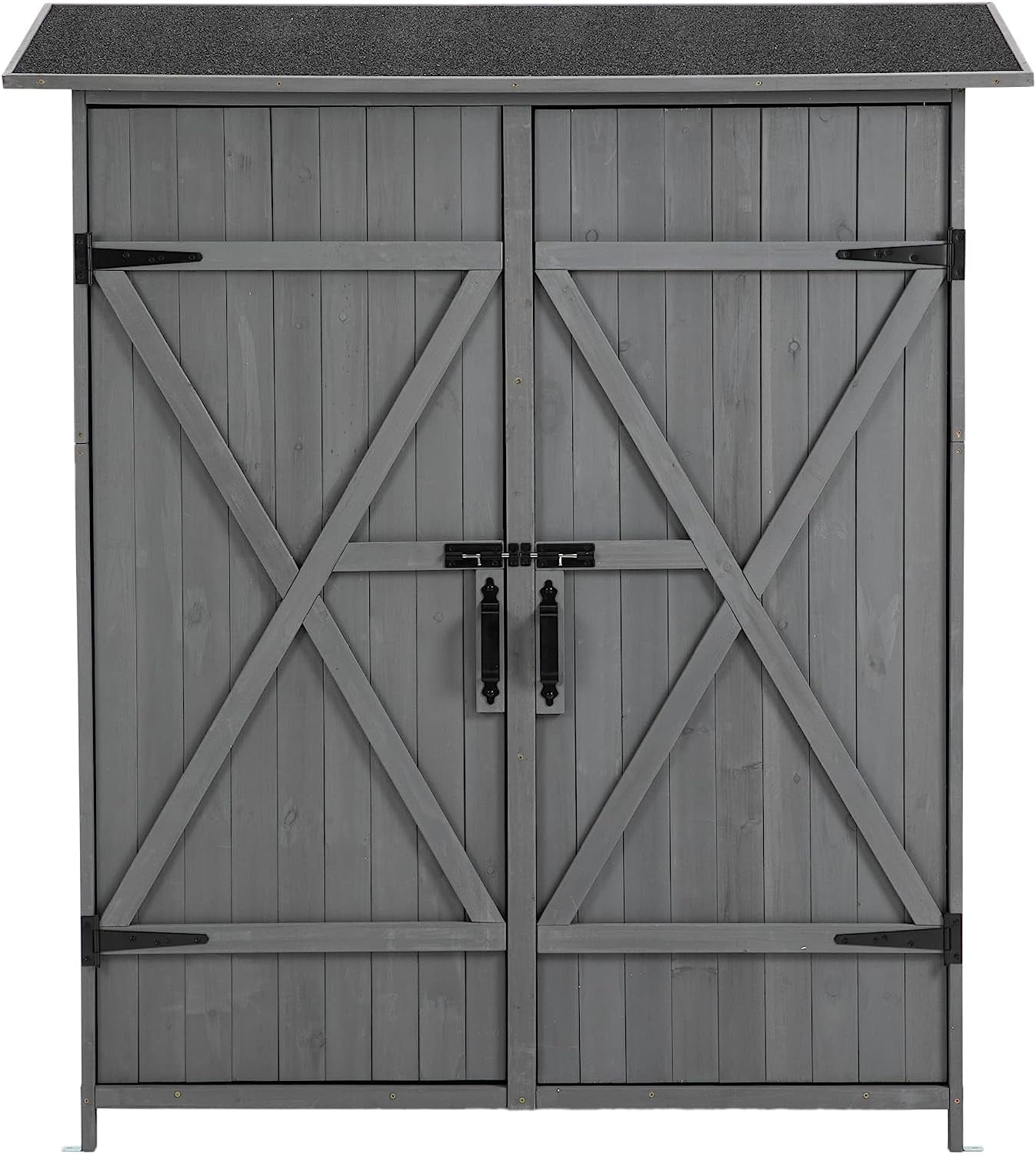 Storage Shed Outdoor Waterproof, Outdoor Storage Cabinet Wooden with ...