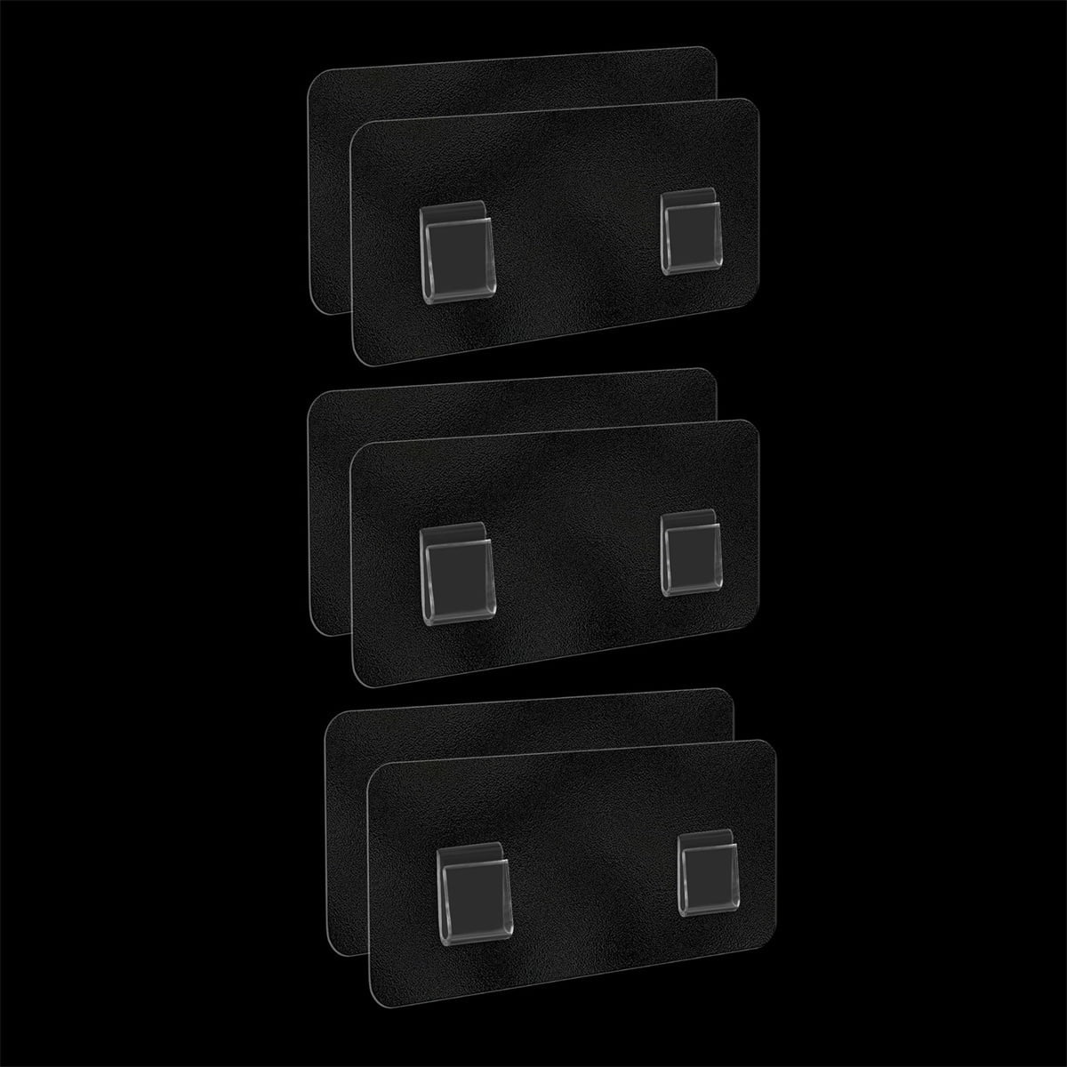 GIXUSIL Storage Shelf Organizer Sticker Adhesive Pads Clear Strong ...