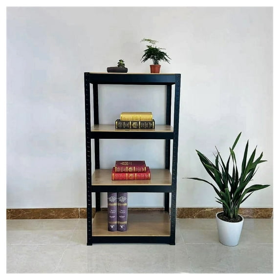 Storage Shelves - 4 Tier Adjustable Garage Storage Shelving, Heavy Duty ...
