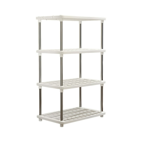 Storage Shelves 4 Tier Storage Shelving Unit Pantry Shelves Connectable ...