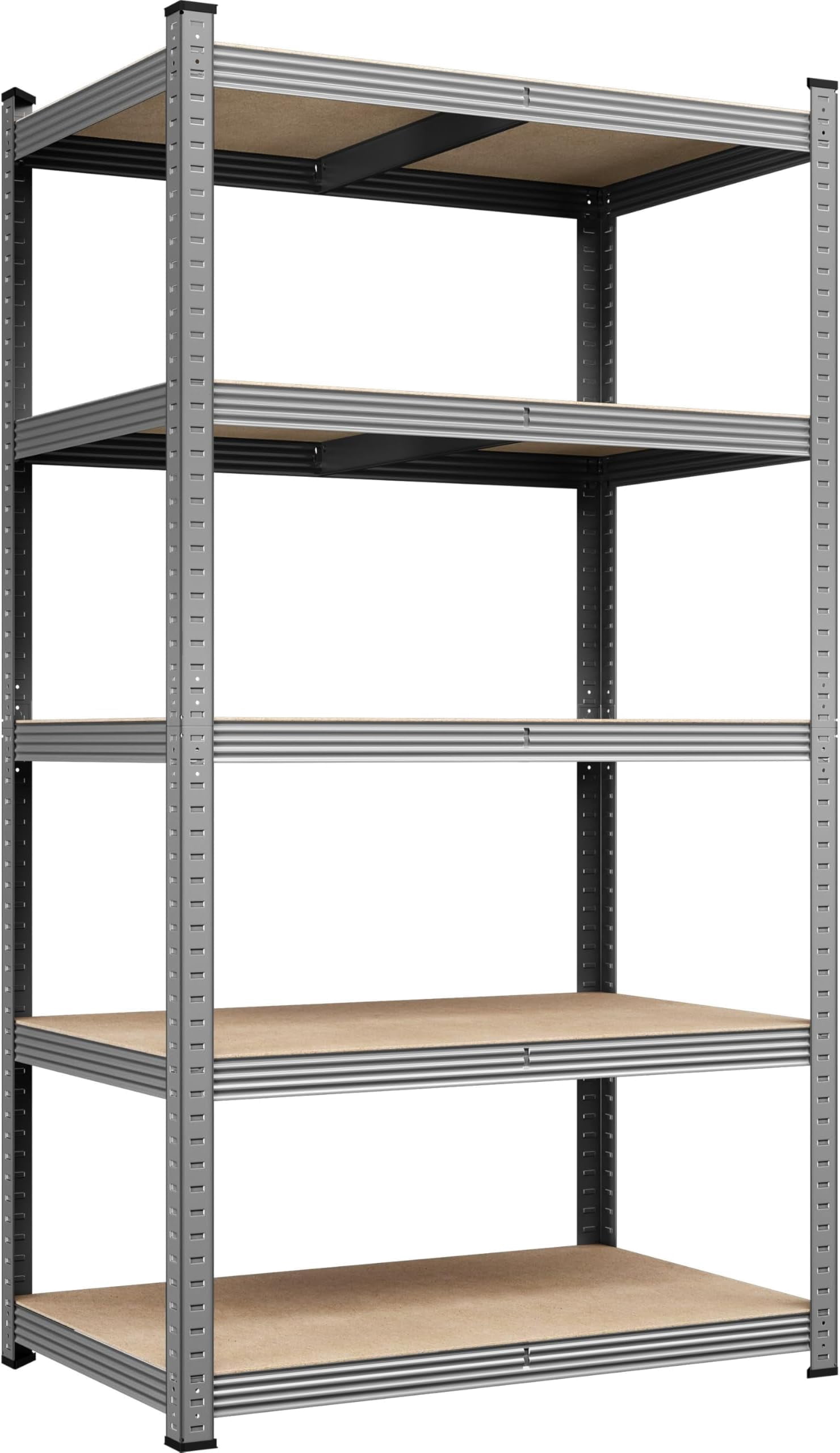 Storage Shelves, 5 Tier Heavy Duty Adjustable Metal Shelving Unit ...