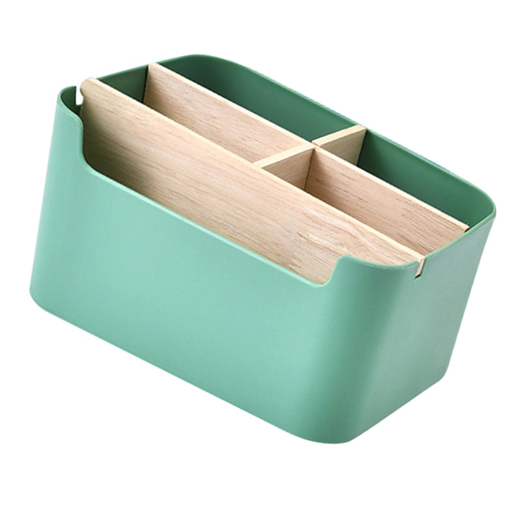 Storage Shelves Bins Remote Control Holder Office Table Organizer Box ...