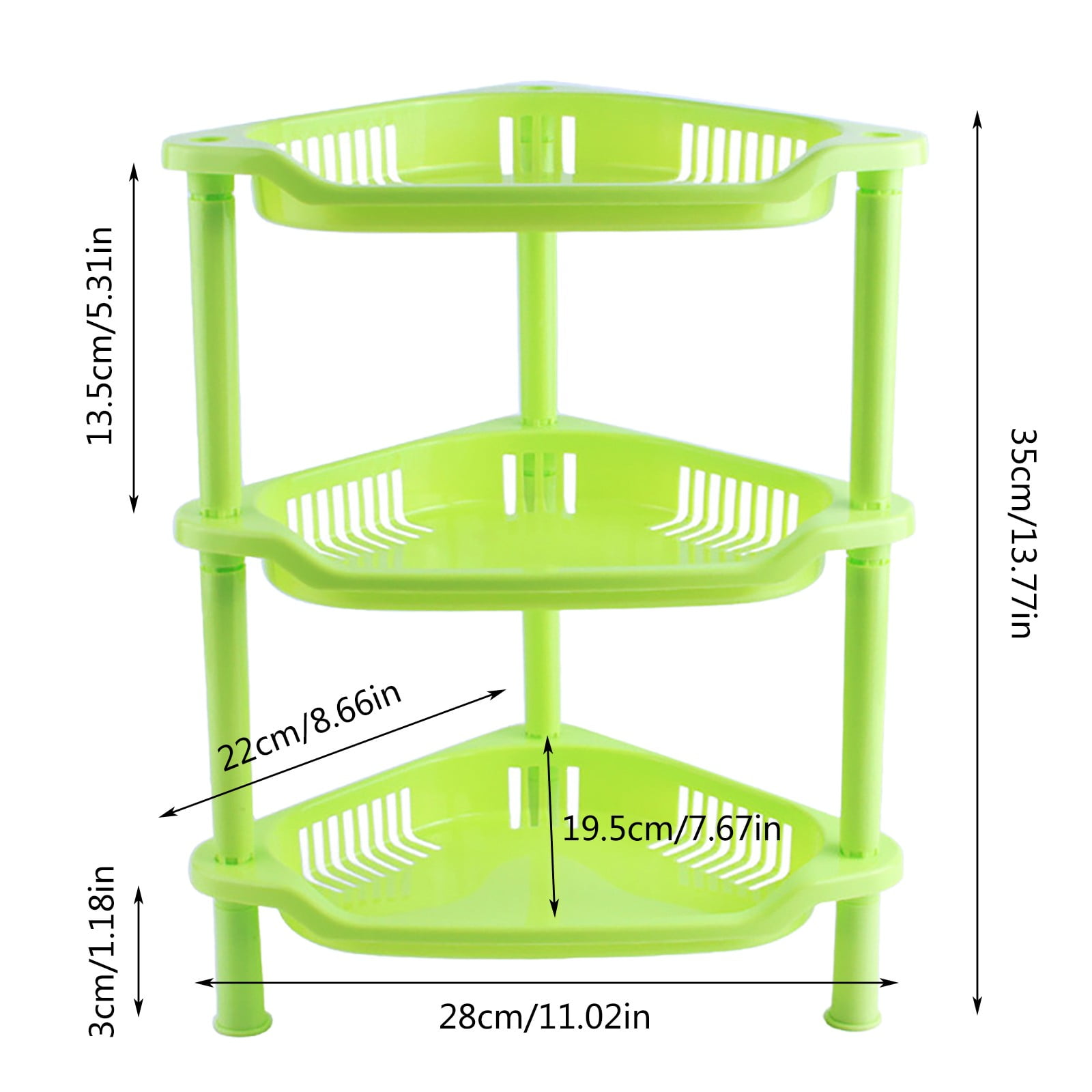 Storage Shelves Clearance! 3 Layer Square Triangular Corner Storage ...