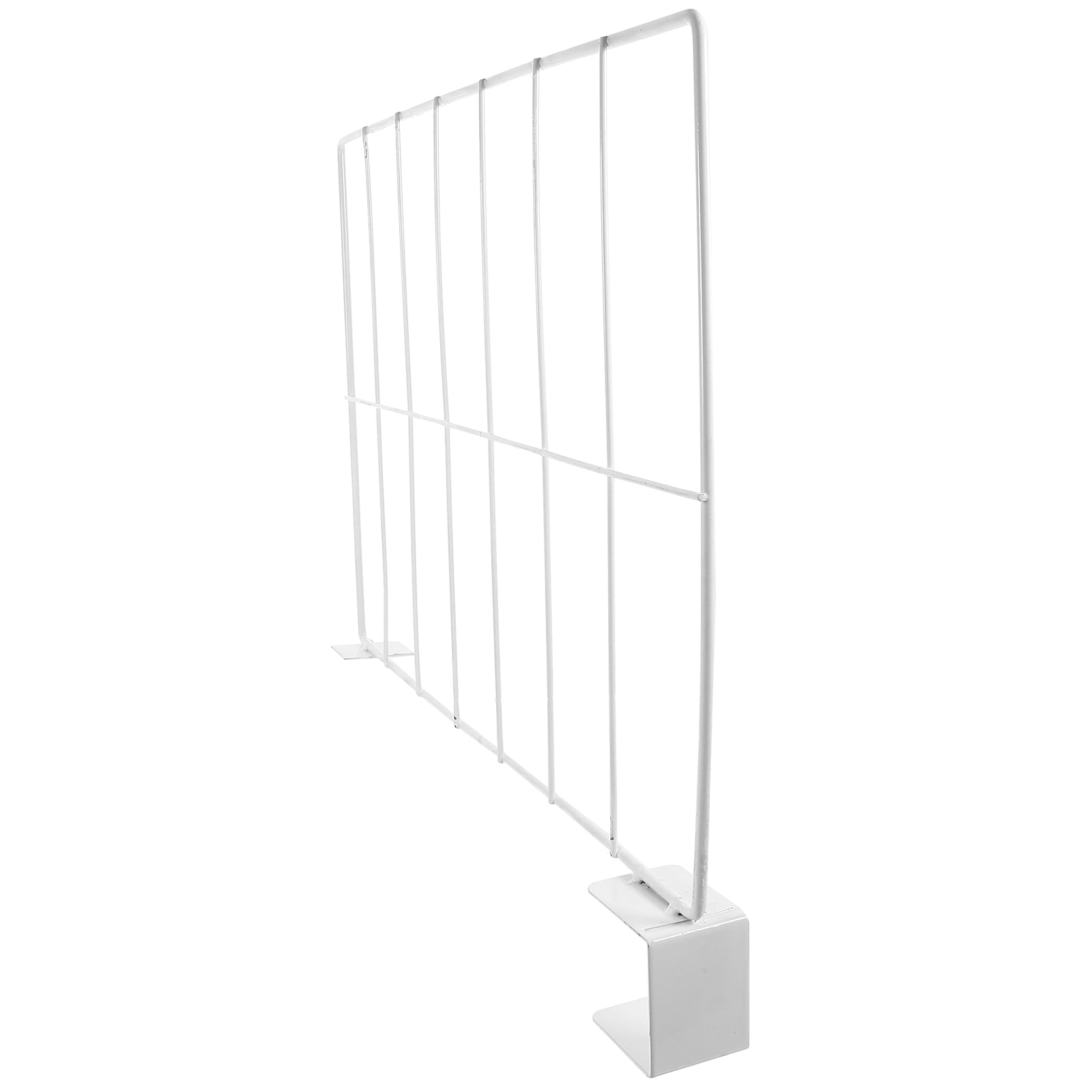 Storage Shelves Container Partition Storage Wrought Iron Baffle White ...