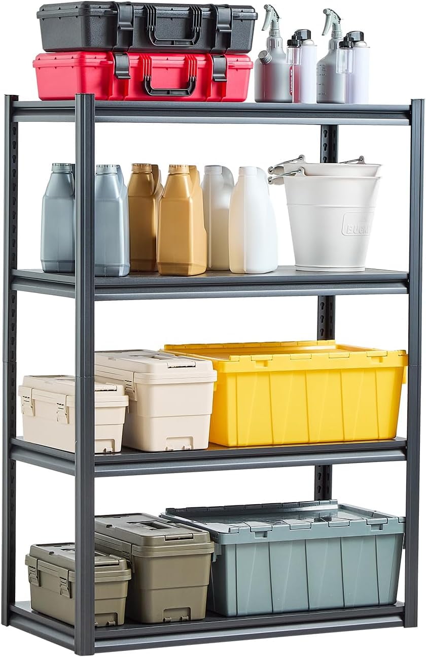 Storage Shelving Unit, 5-Tier Adjustable, 2000 lbs Capacity, Heavy Duty ...