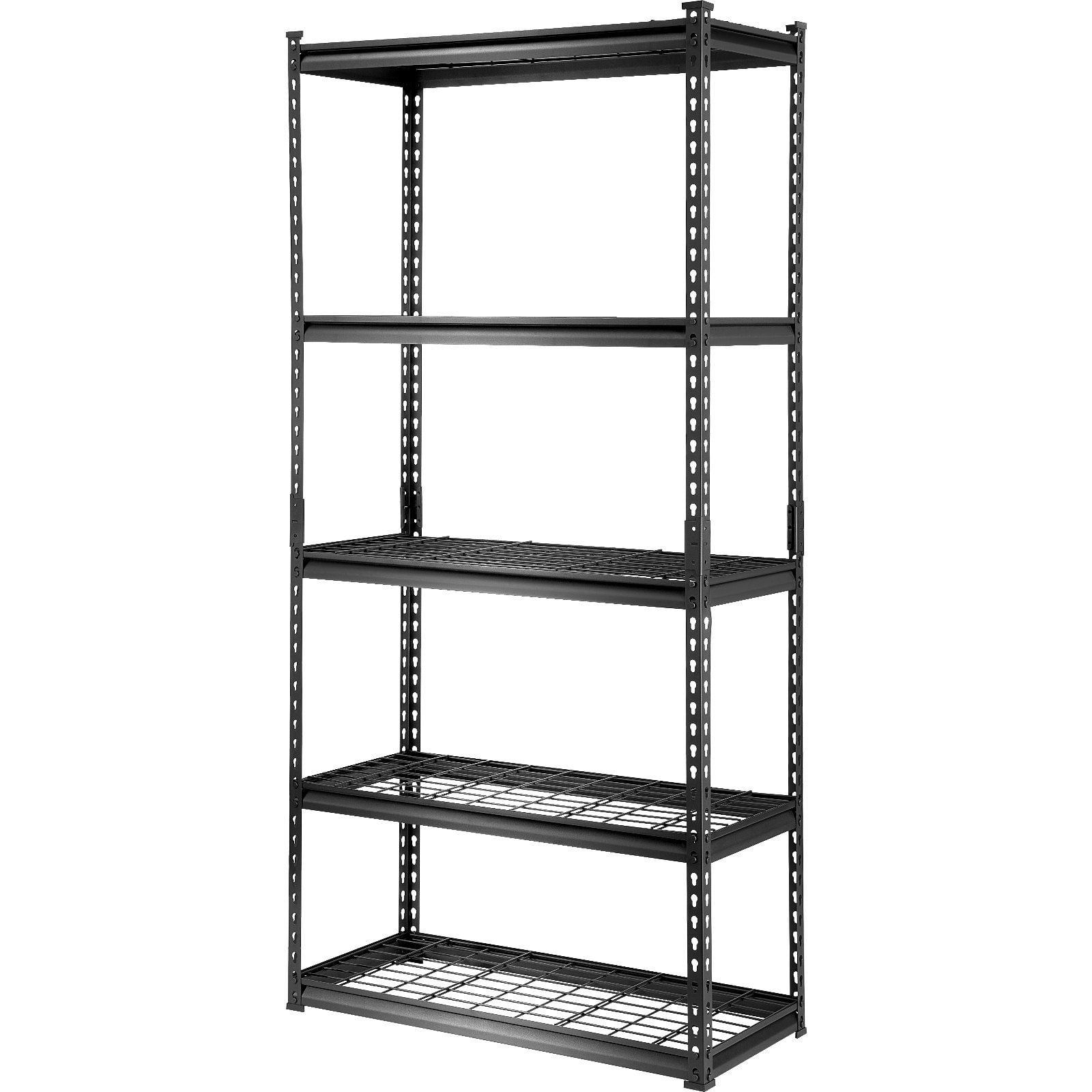 Storage Shelving Unit, 5-Tier Adjustable Metal Rack with 2000 lbs ...