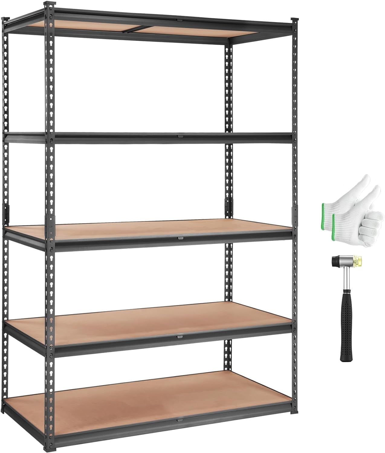 Storage Shelving Unit, 5-Tier Adjustable Storage Shelves Heavy Duty ...