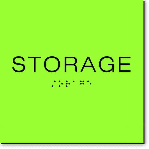 Storage Sign-Laserglow / Black (1 Unit) - Walmart.com