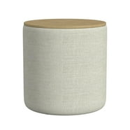 Mainstays Boucle Cloud Storage Ottoman, Blush - Walmart.com