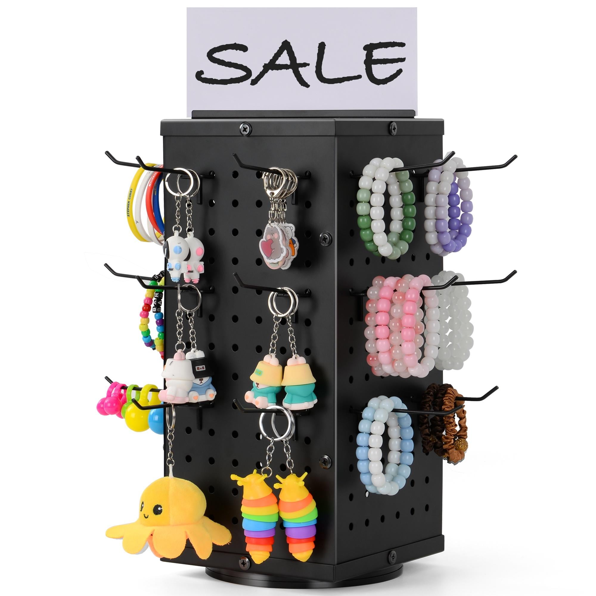 Free Shipping! Storage Standard Pegboard Rotating Display Stand with 24 ...