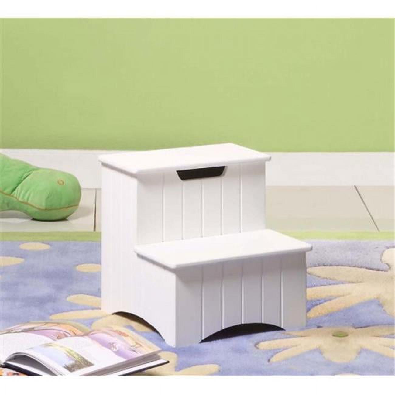 Storage Step Stool White Finish - Walmart.com