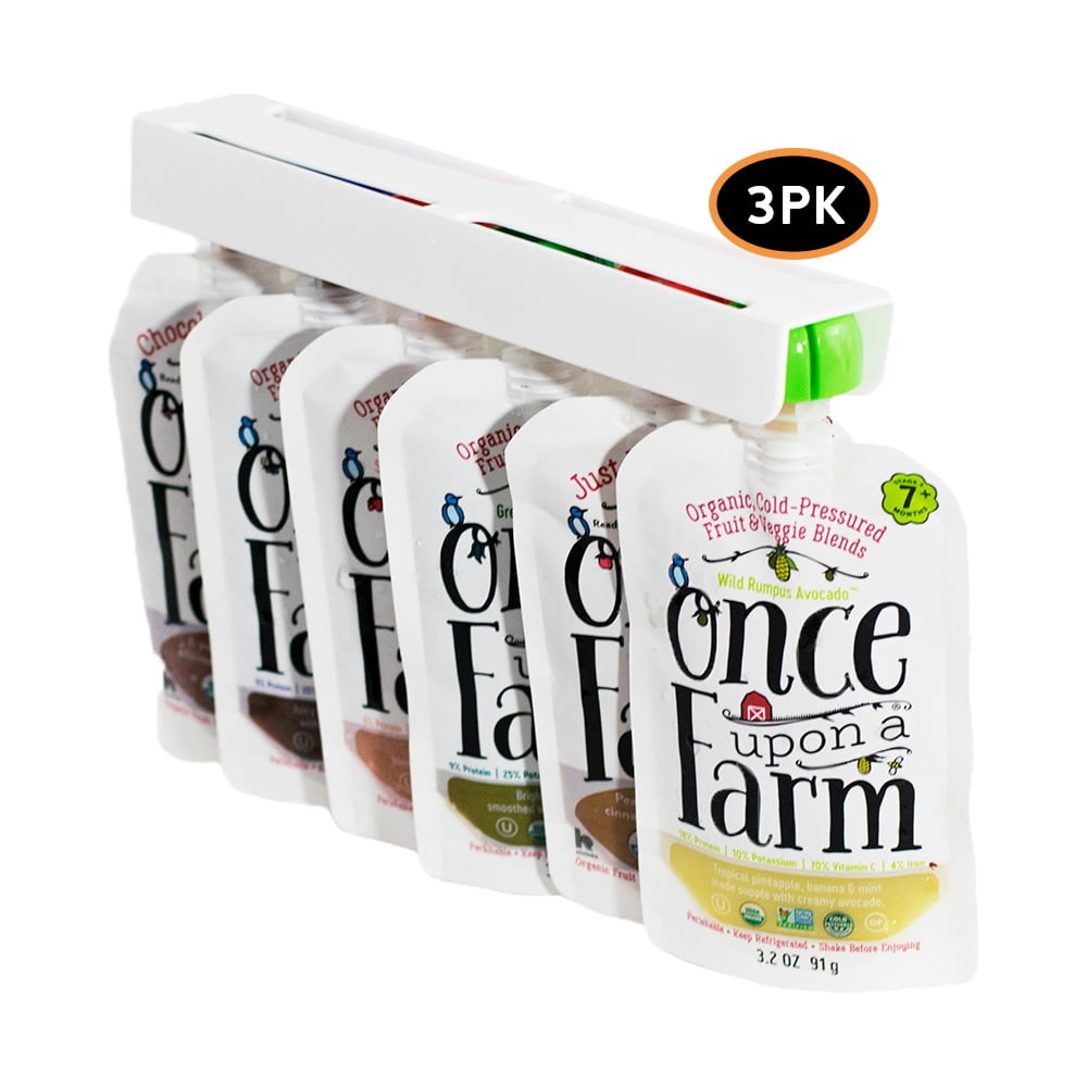 Storage Theory Food Pouch Slider Organizer for Kitchen Pantry, Cabinet ...