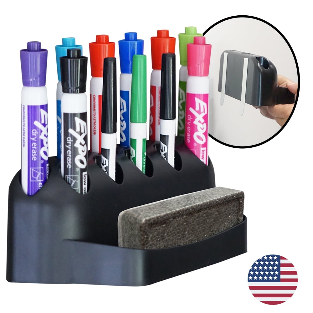 Storage Theory Marker Holder Holds 11 Markers and 1 Eraser - Peel and ...