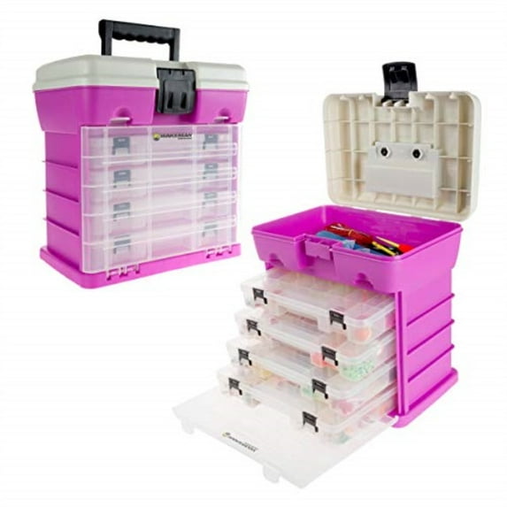 Storage Tool Box-Durable Organizer Utility Box-4 Drawers, 19 ...