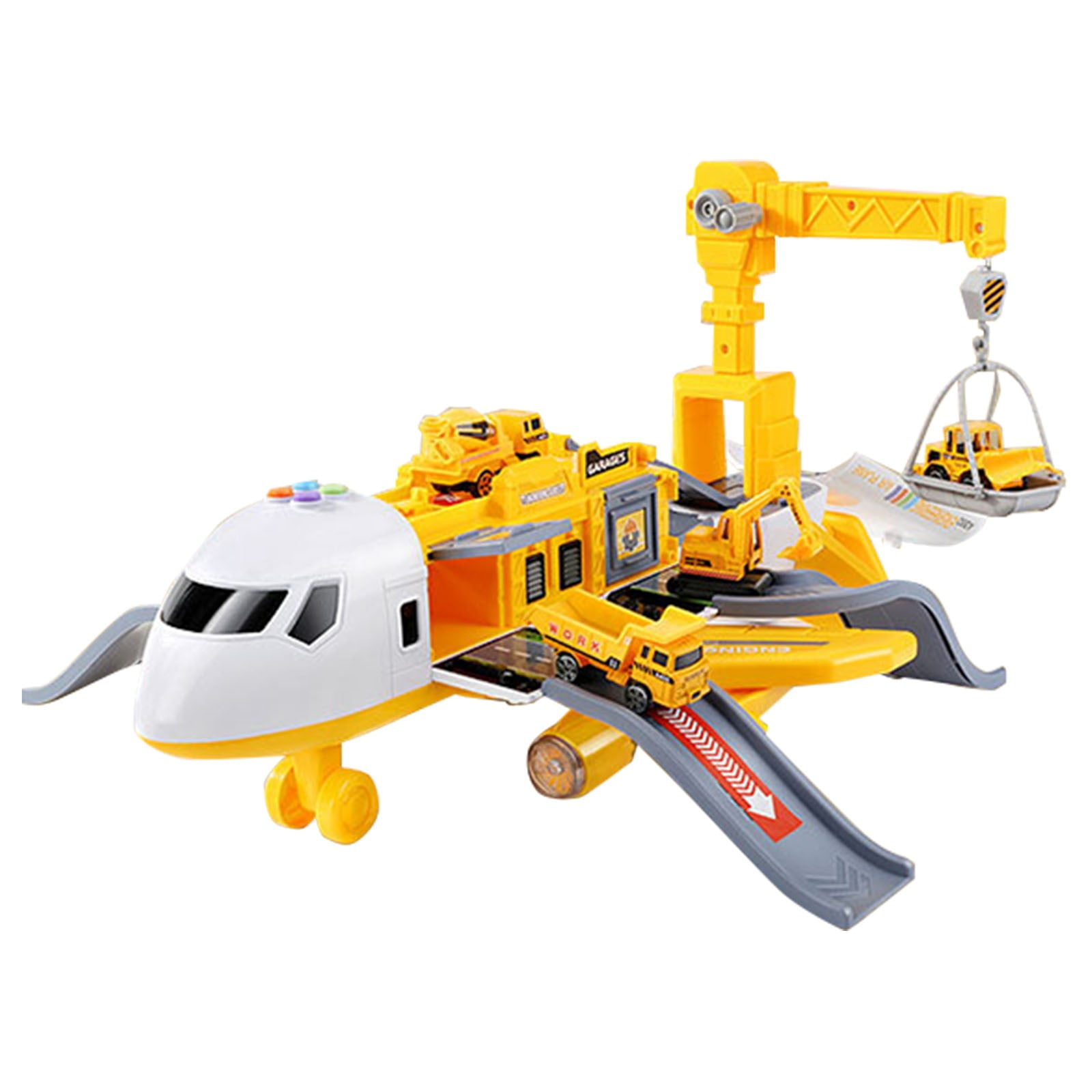 Storage Transport Plane Cargo Diecast Construction Vehicles And Playmat ...