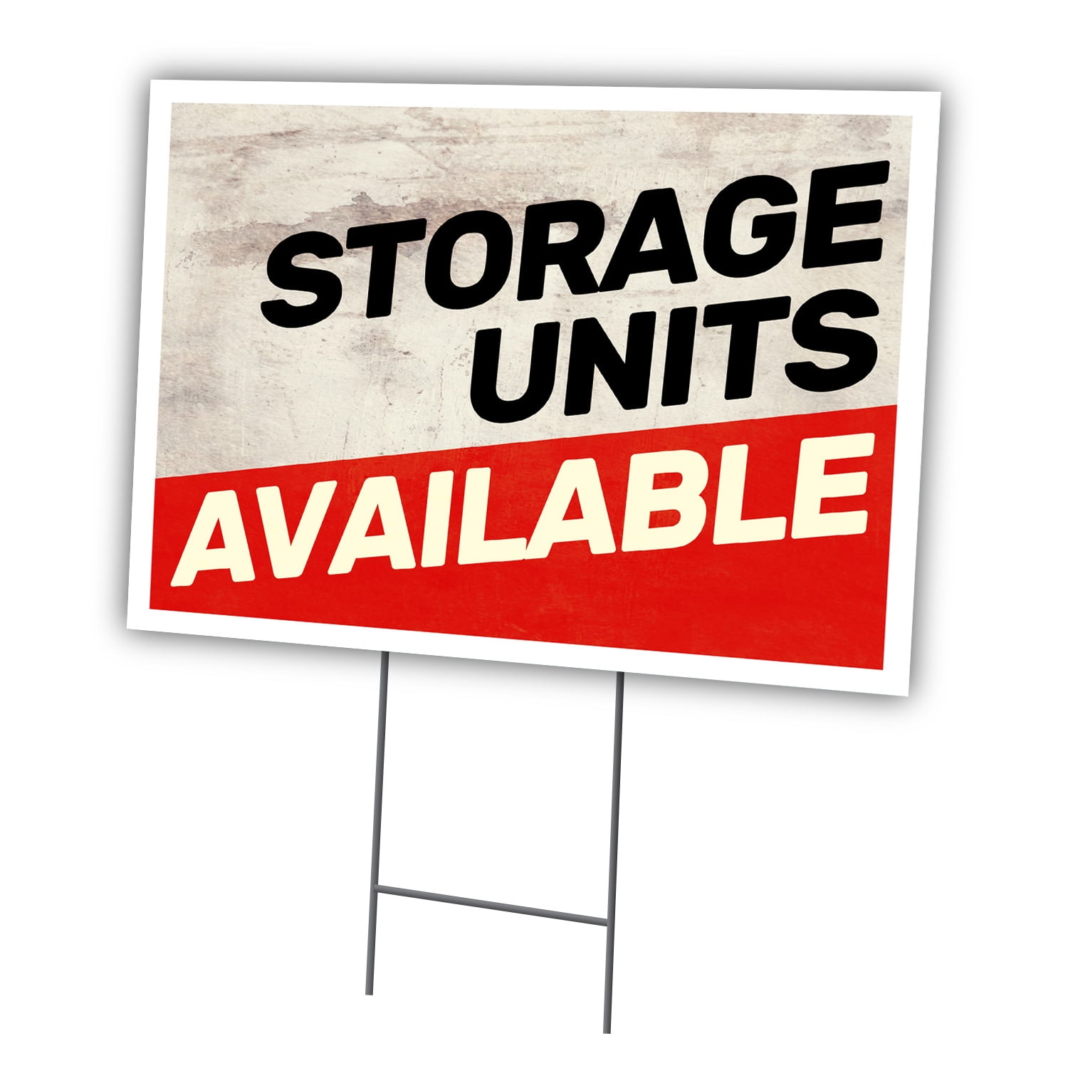 Storage Units Available 12" X 16" Yard Sign & Stake | Advertise Your ...