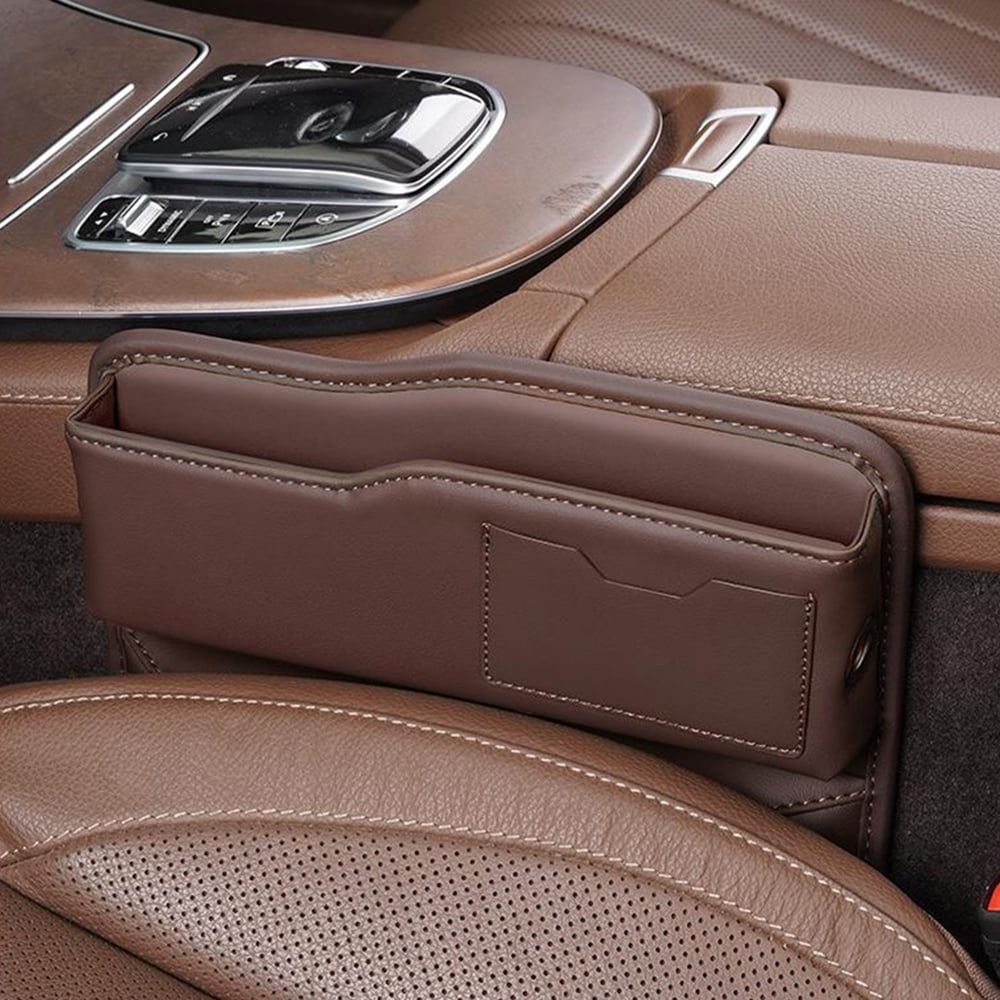 Storage bag,Auto Console Side Filler Leather Car Filler Auto Console ...