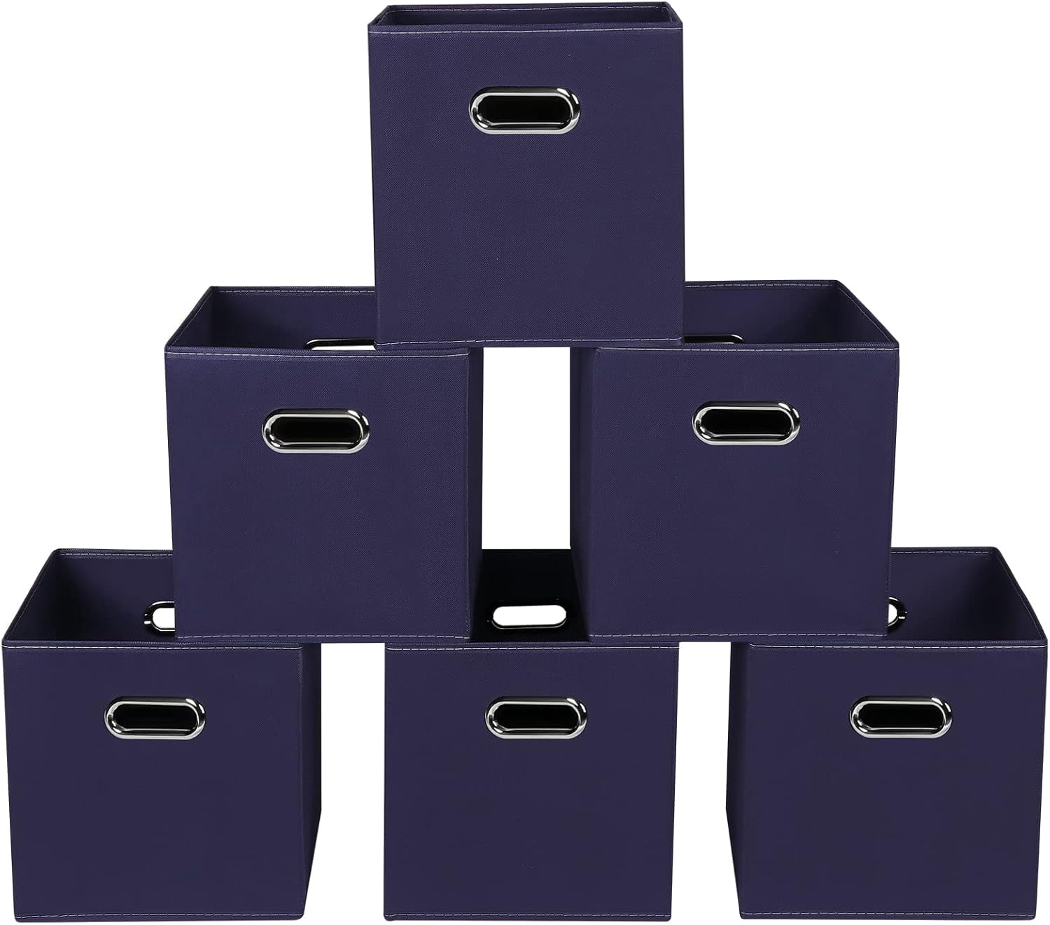 Storage bins Cubes, Fabric Cube Organizer with Handle, Foldable Cube ...
