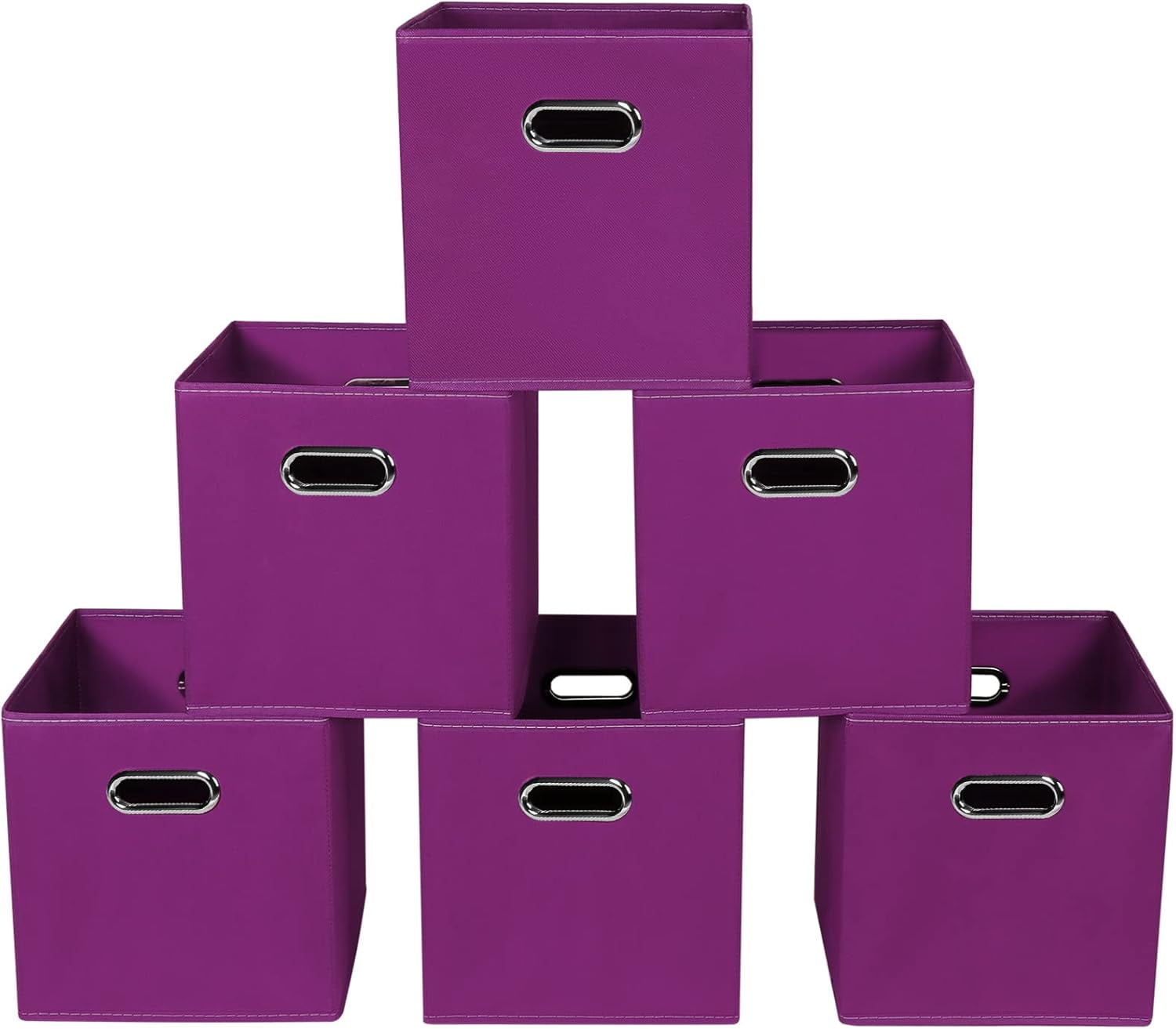 Storage bins Cubes, Fabric Cube Organizer with Handle, Foldable Cube ...