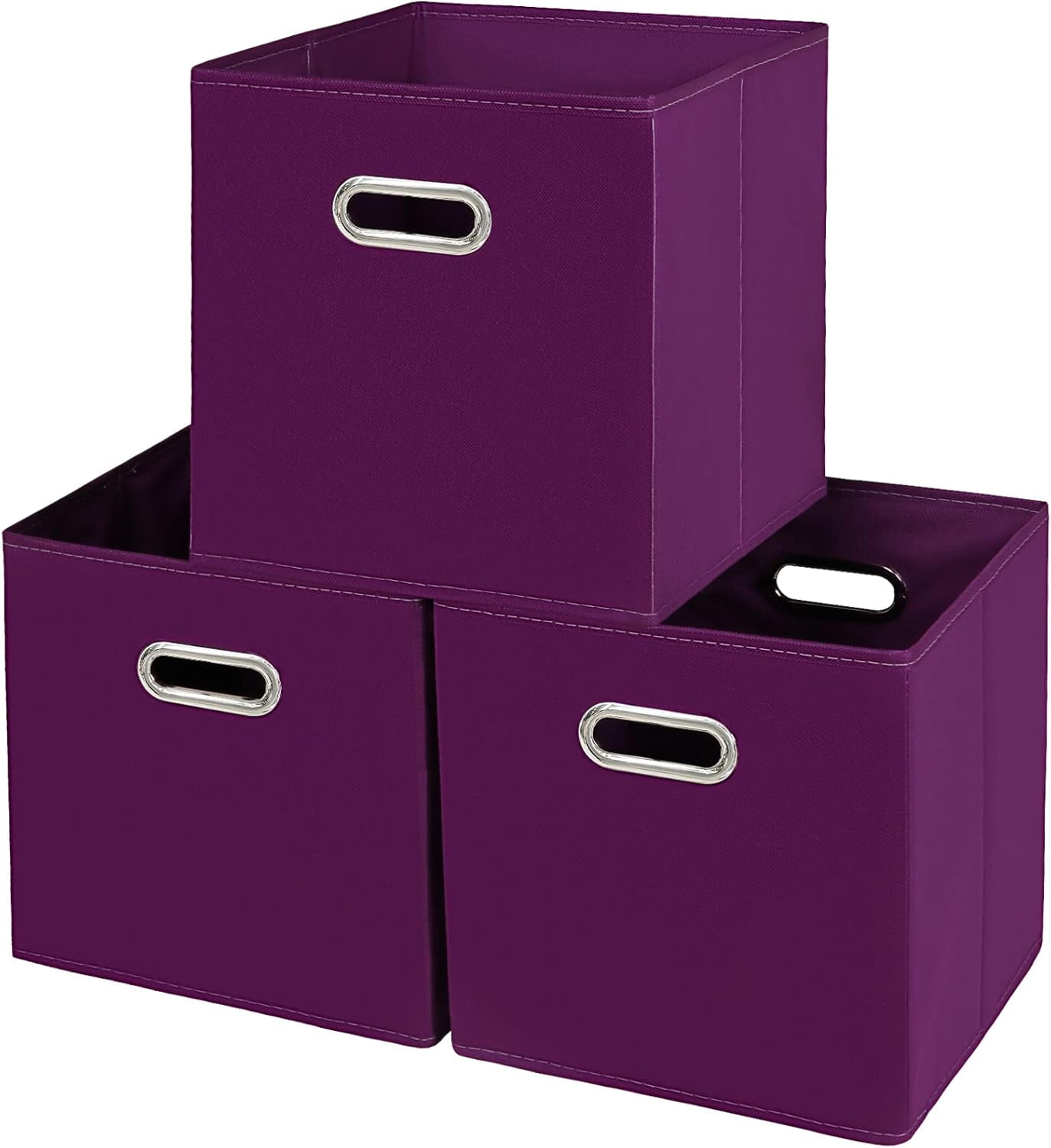 Storage bins Cubes, Fabric Cube Organizer with Handle, Foldable Cube ...