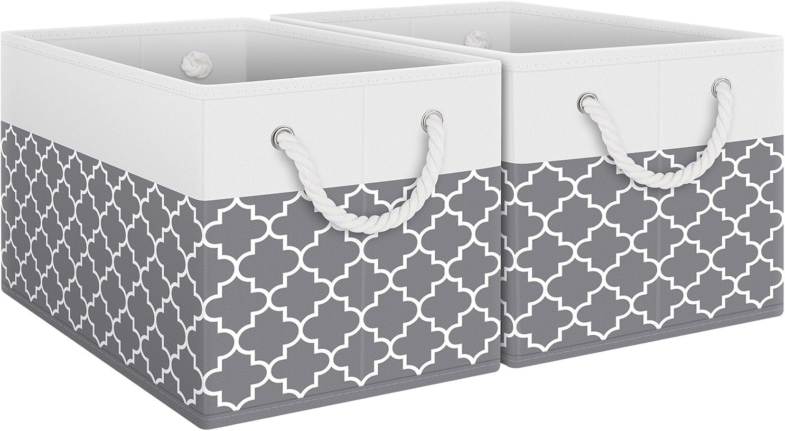 Storage box [3-Pack], foldable storage basket, large storage box with ...