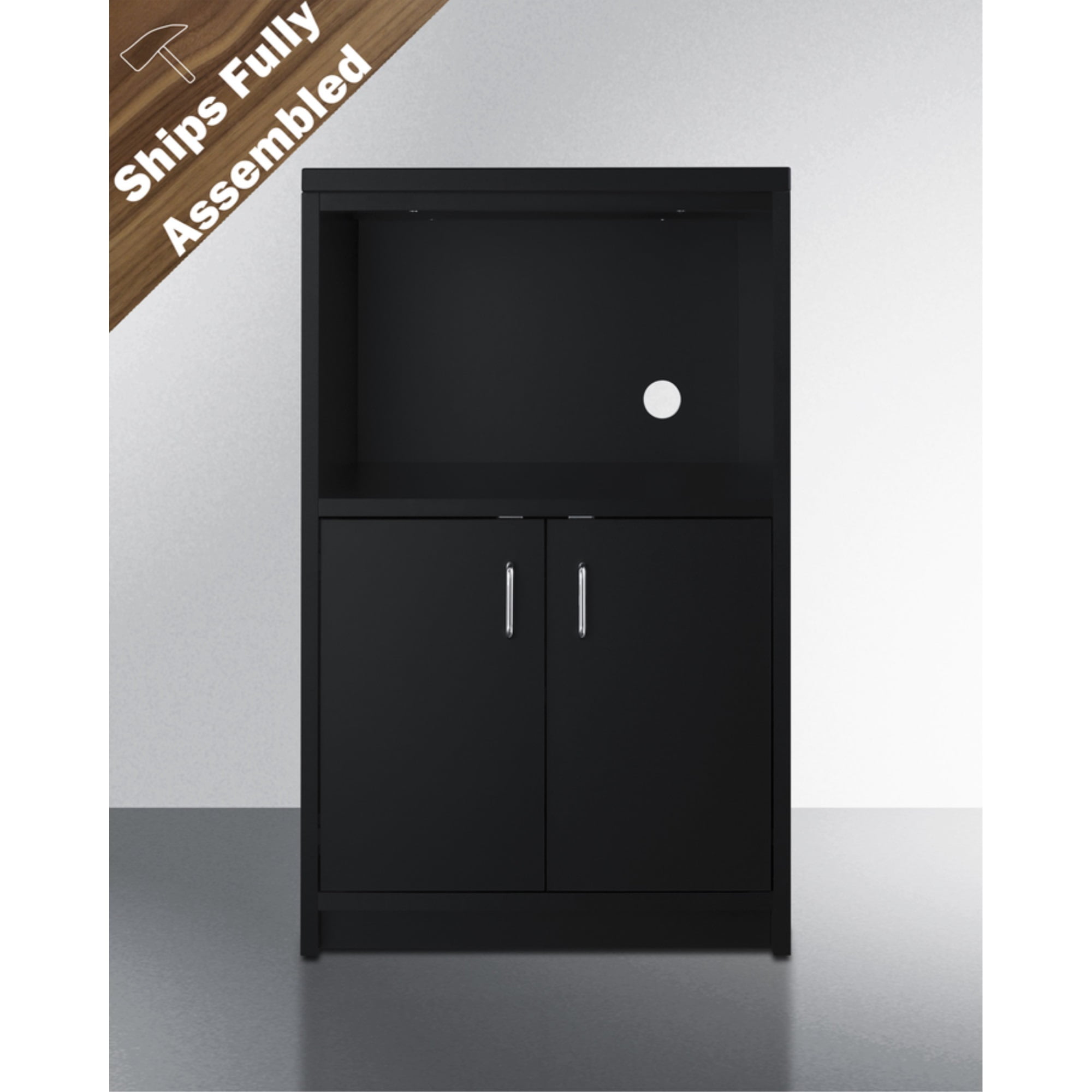 Storage cabinet with space for microwave, ships fully assembled ...