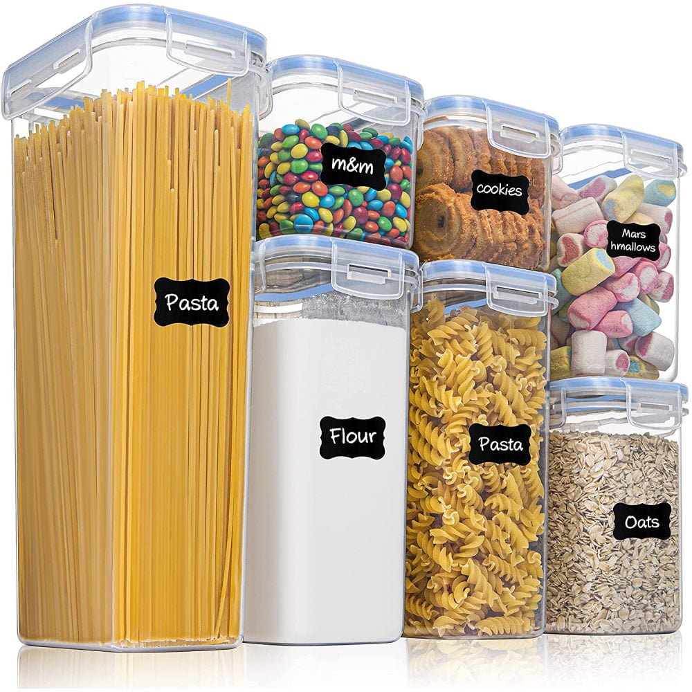 Storage containers set, cereal bulk containers & food storage ...