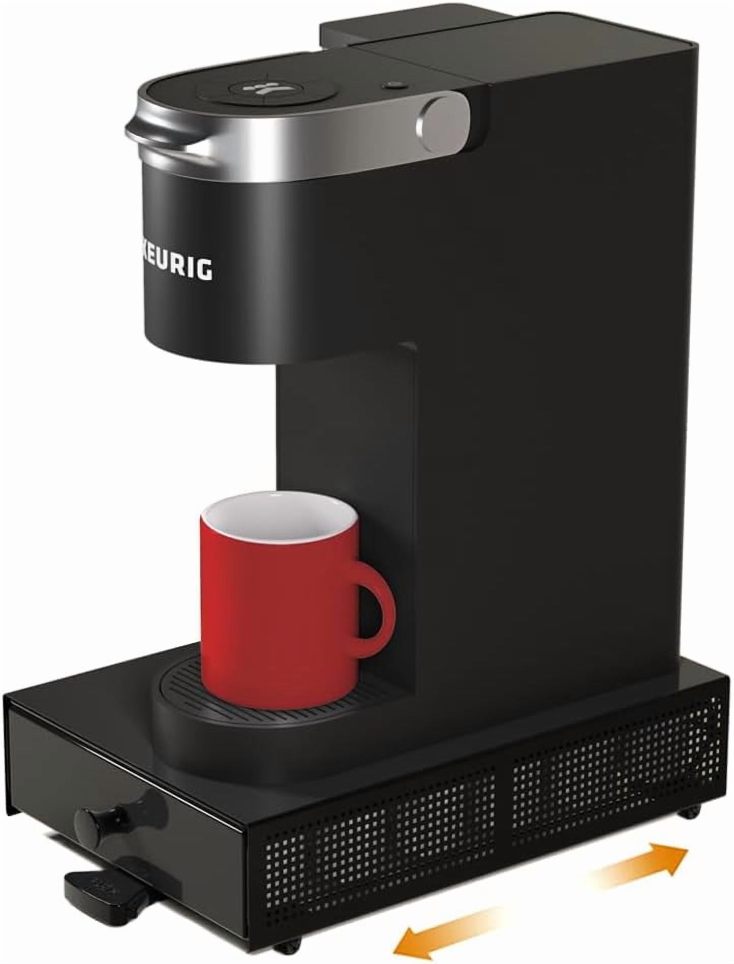 Storage drawer coffee machine, cup holder sliding tray pull-out coffee ...