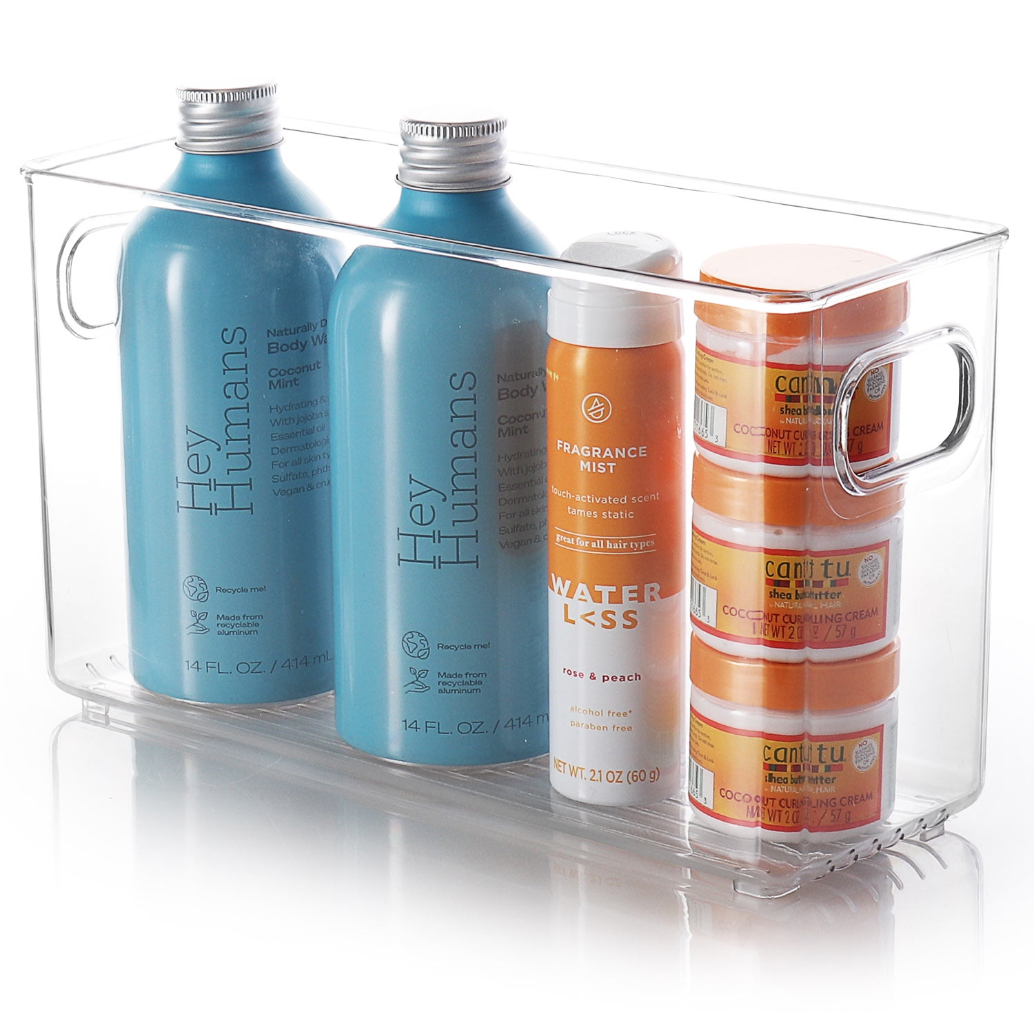 StorageBud Clear Storage Bins ,10.6X3.9X6" Plastic Containers,1 Pack ...