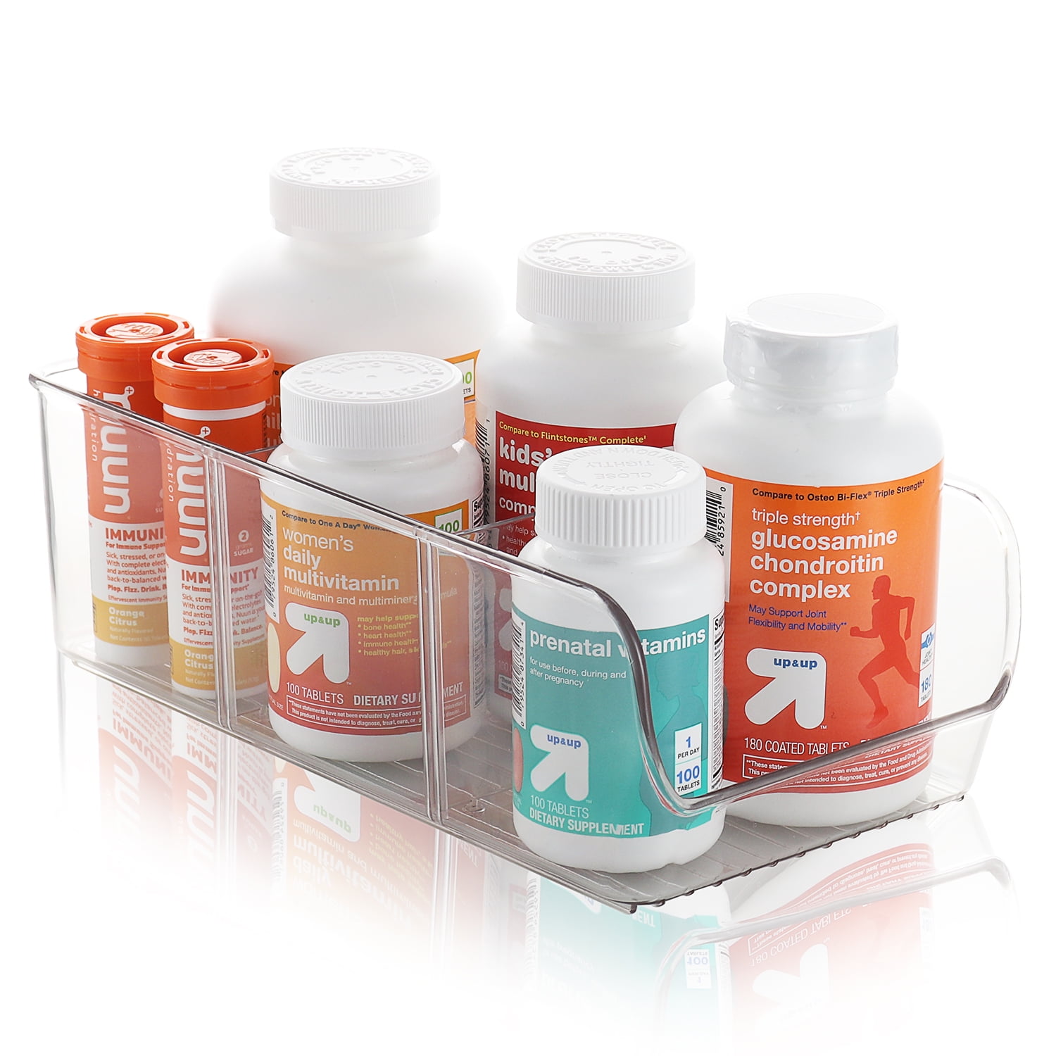 StorageBud Clear Storage Bins , 11X5X3.75" Plastic Containers,1 Pack ...