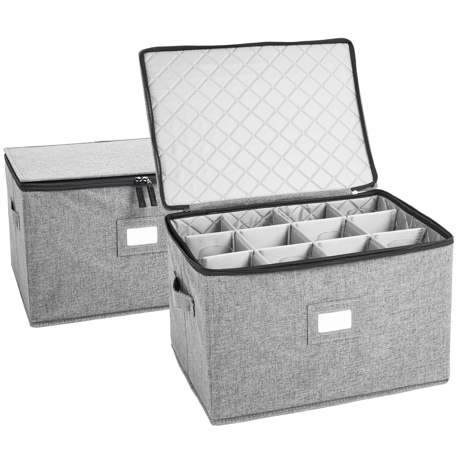 Storage Box with Window, Beige-2 Pack - Walmart.com
