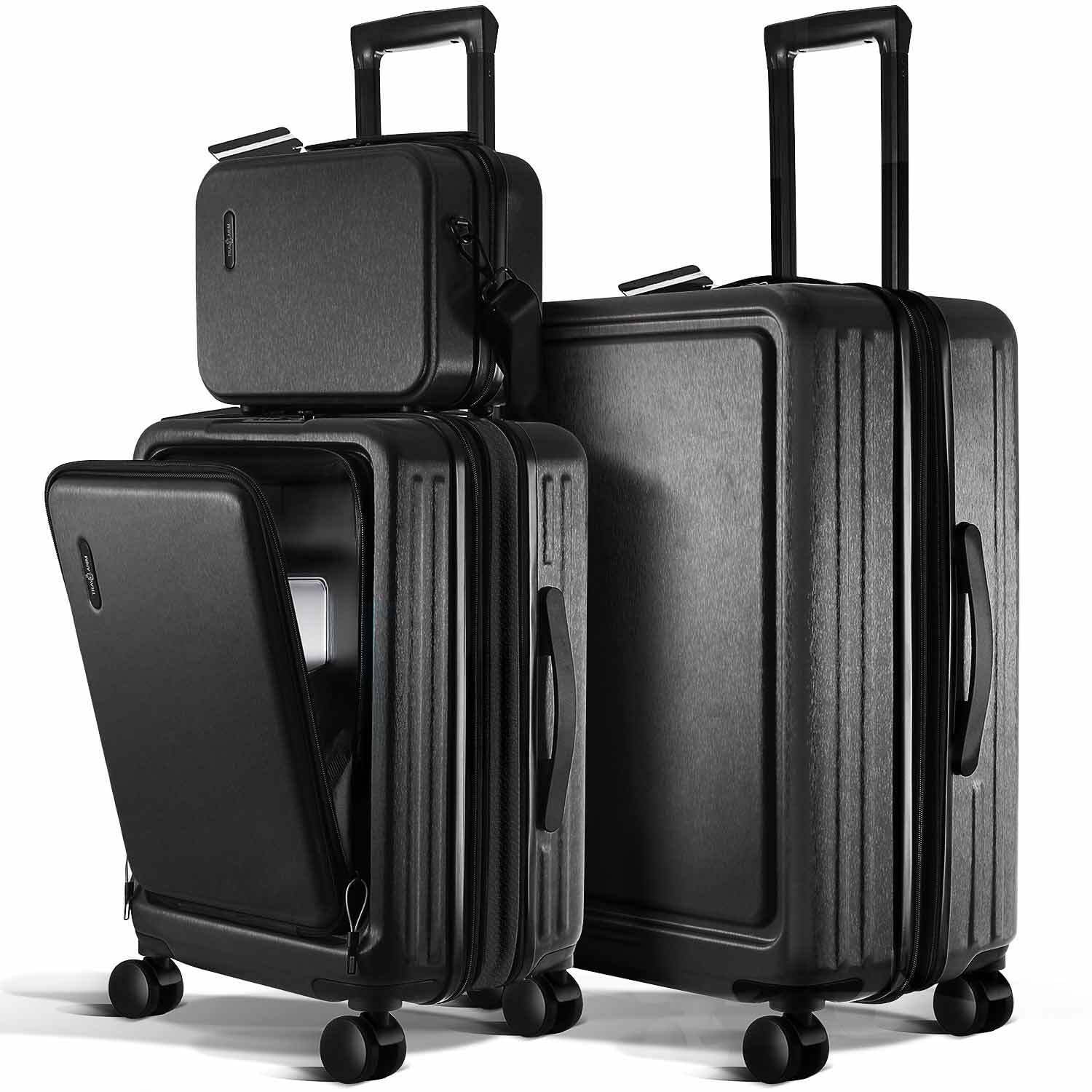 Storagebud Luggage Sets 3 Piece, 22 Inch Carry on Luggage and 24 Inch ...