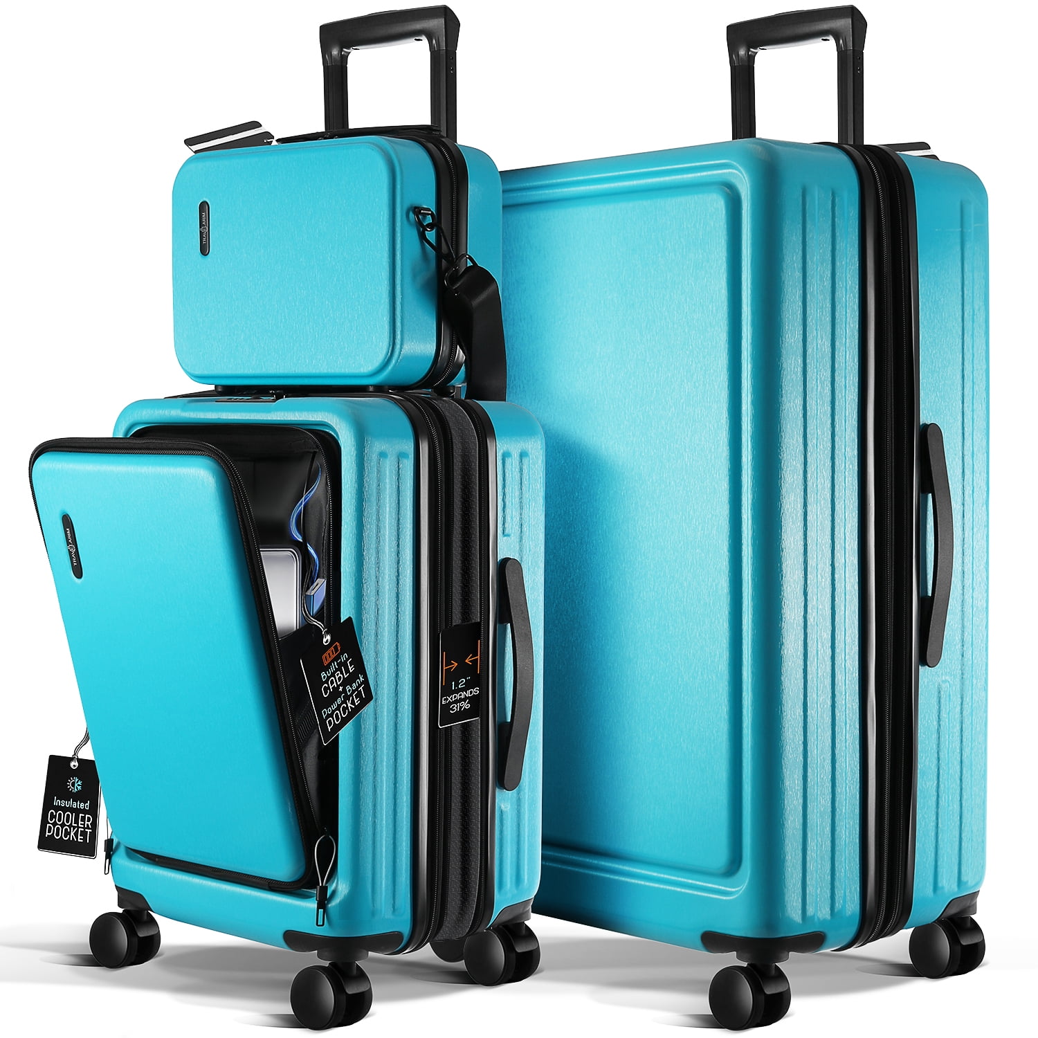 Storagebud Luggage Sets 3 Piece, 22 Inch Carry on Luggage and 28 Inch ...