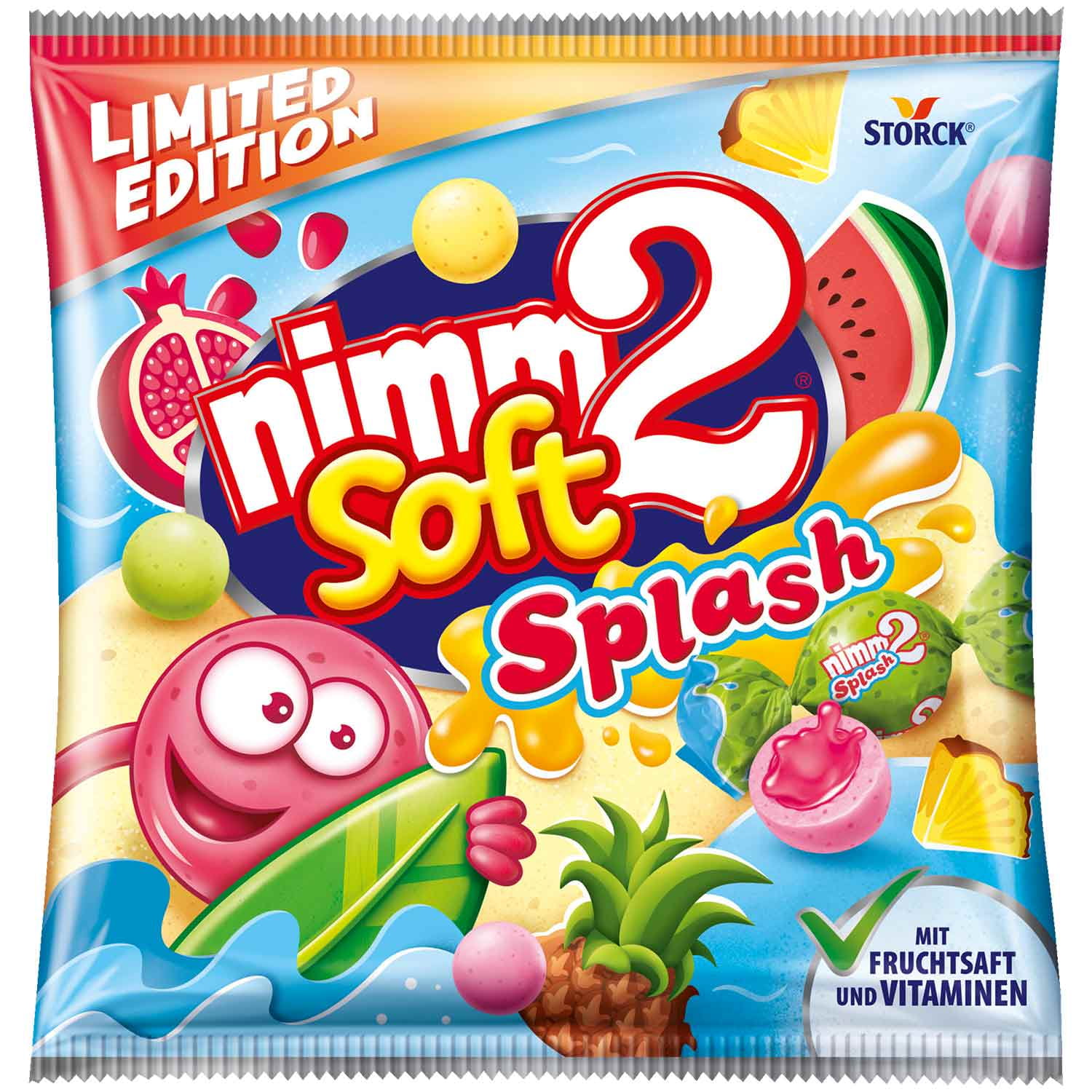 Storck Nimm2 Soft SPLASH taffy candies -LIMITED EDITION- - Walmart.com