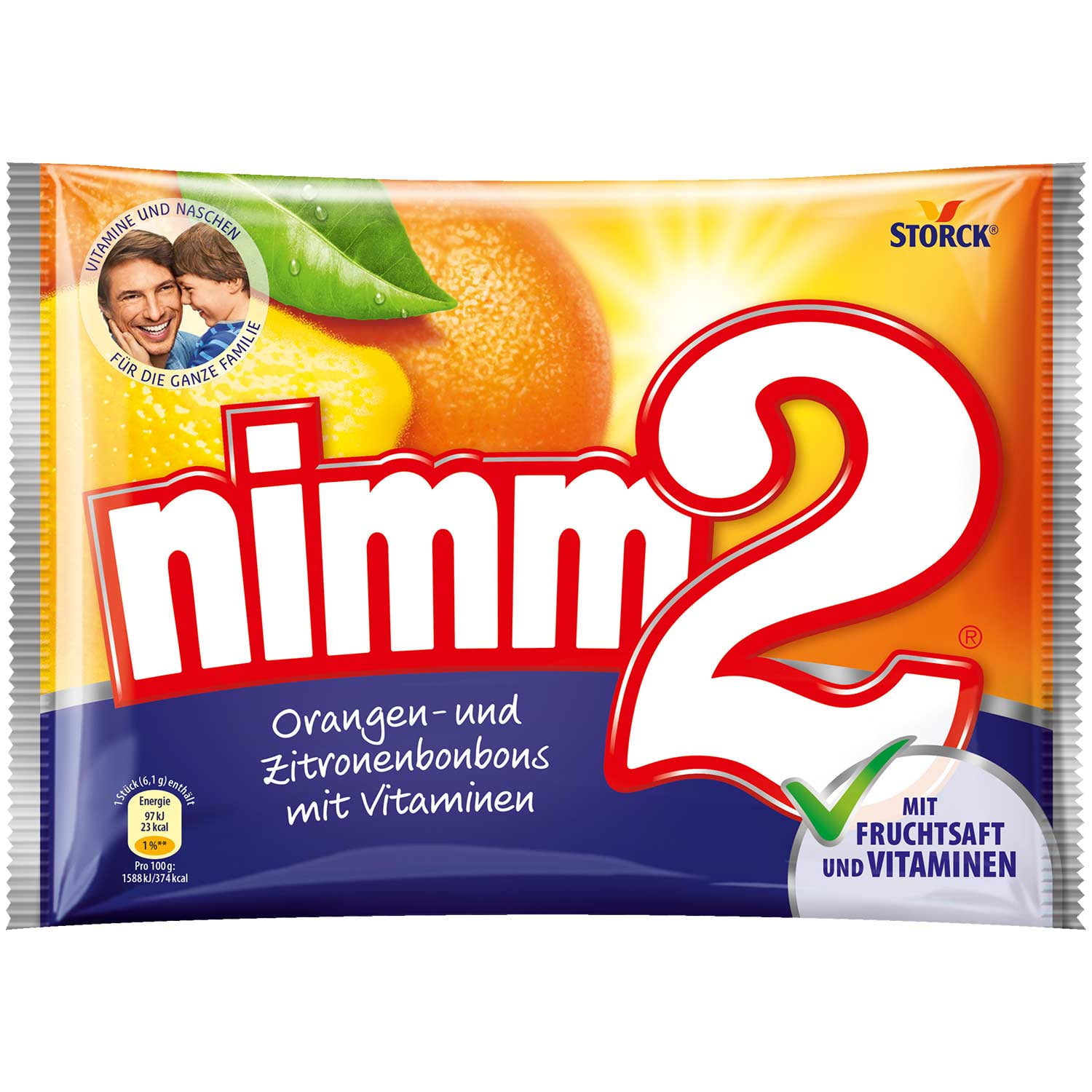 Storck Nimm2 hard shell candies with filling 240g/8.45 oz - Walmart.com