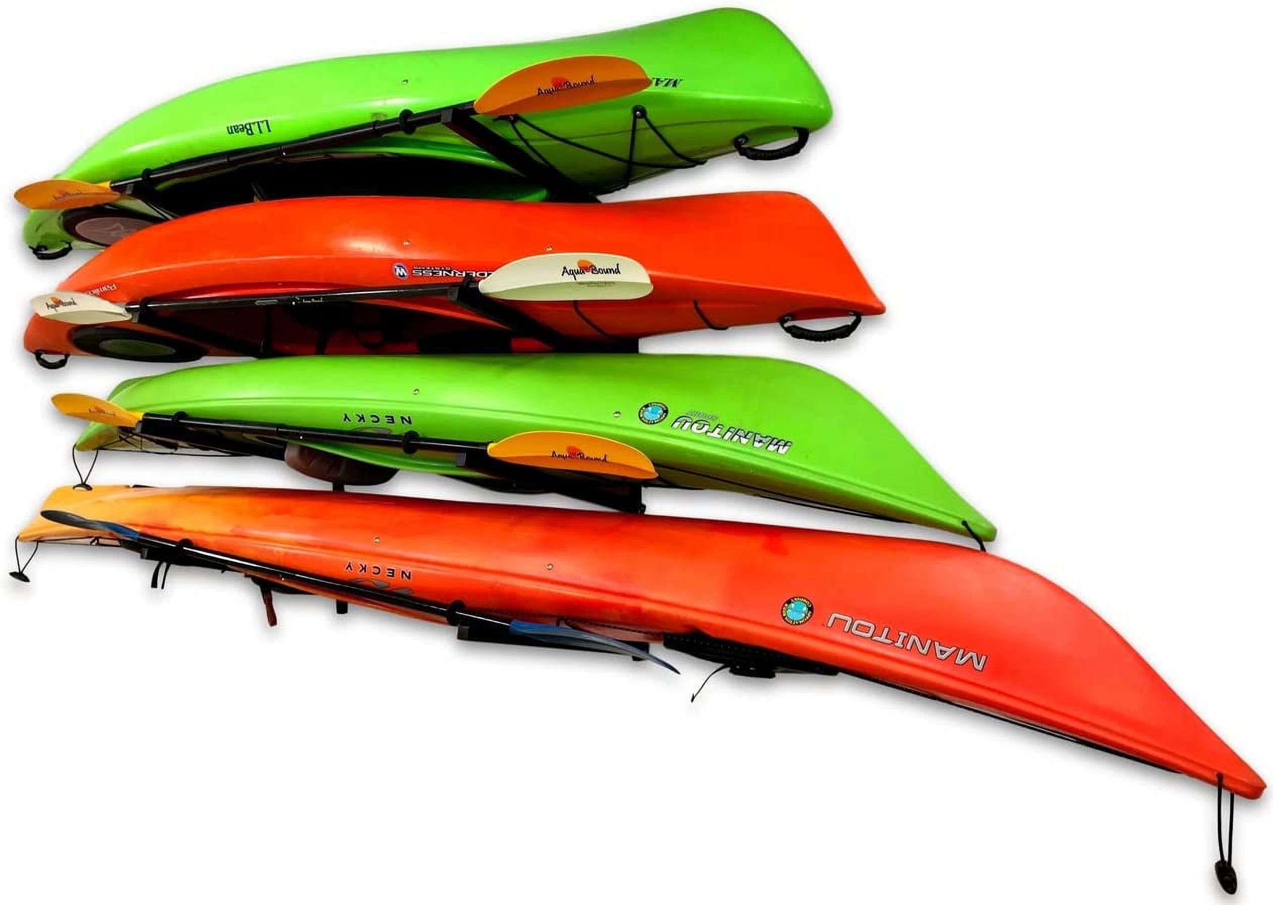 Store 4 Kayak Storage Rack, Adjustable Kayak Rack for Garage, Heavy ...