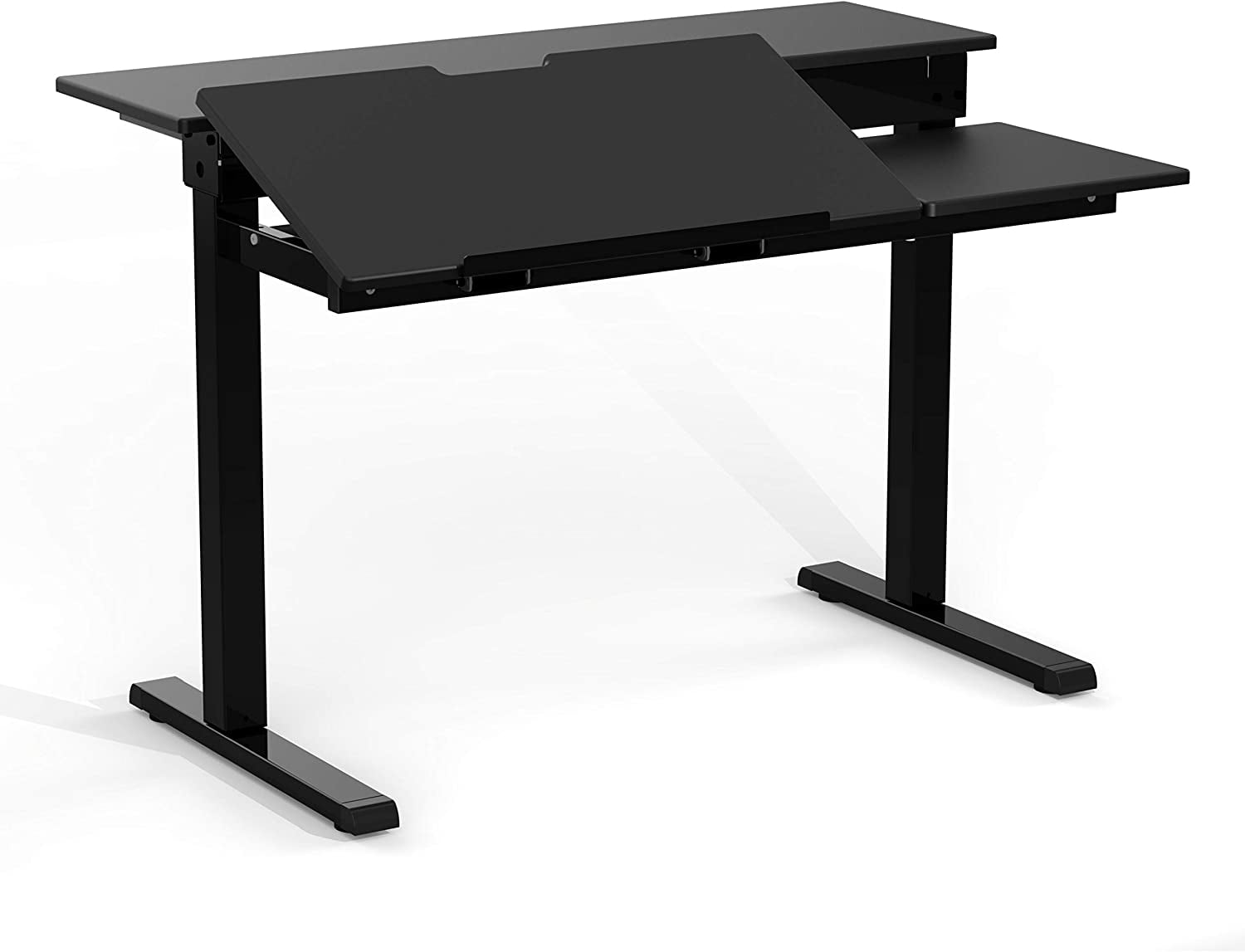 Store 40" Manual Adjustable Height Split Level Drafting Table Ergonomic ...